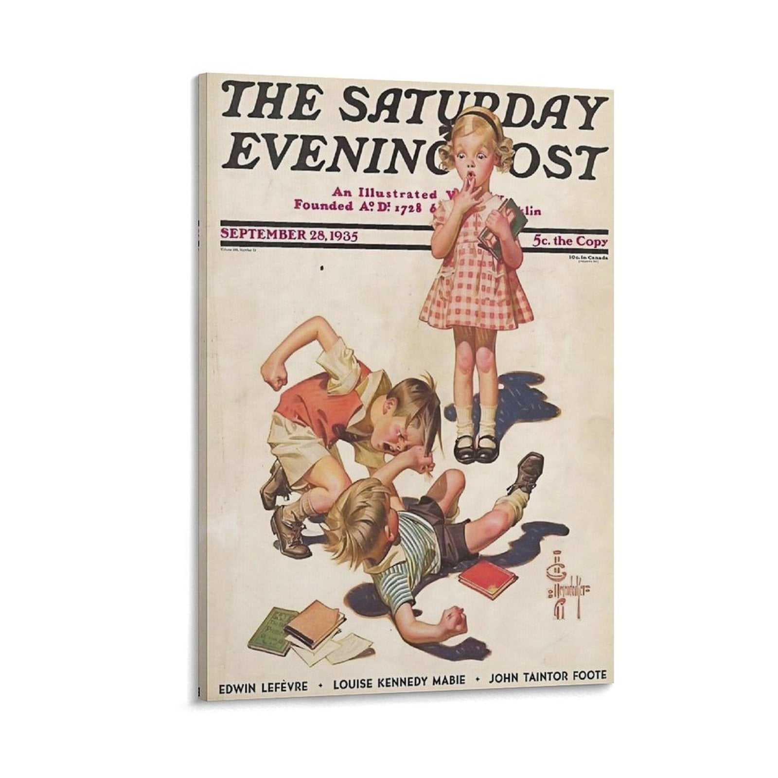 Norman Rockwell Great Painter Art Poster (7) Painting On Canvas Wall ...