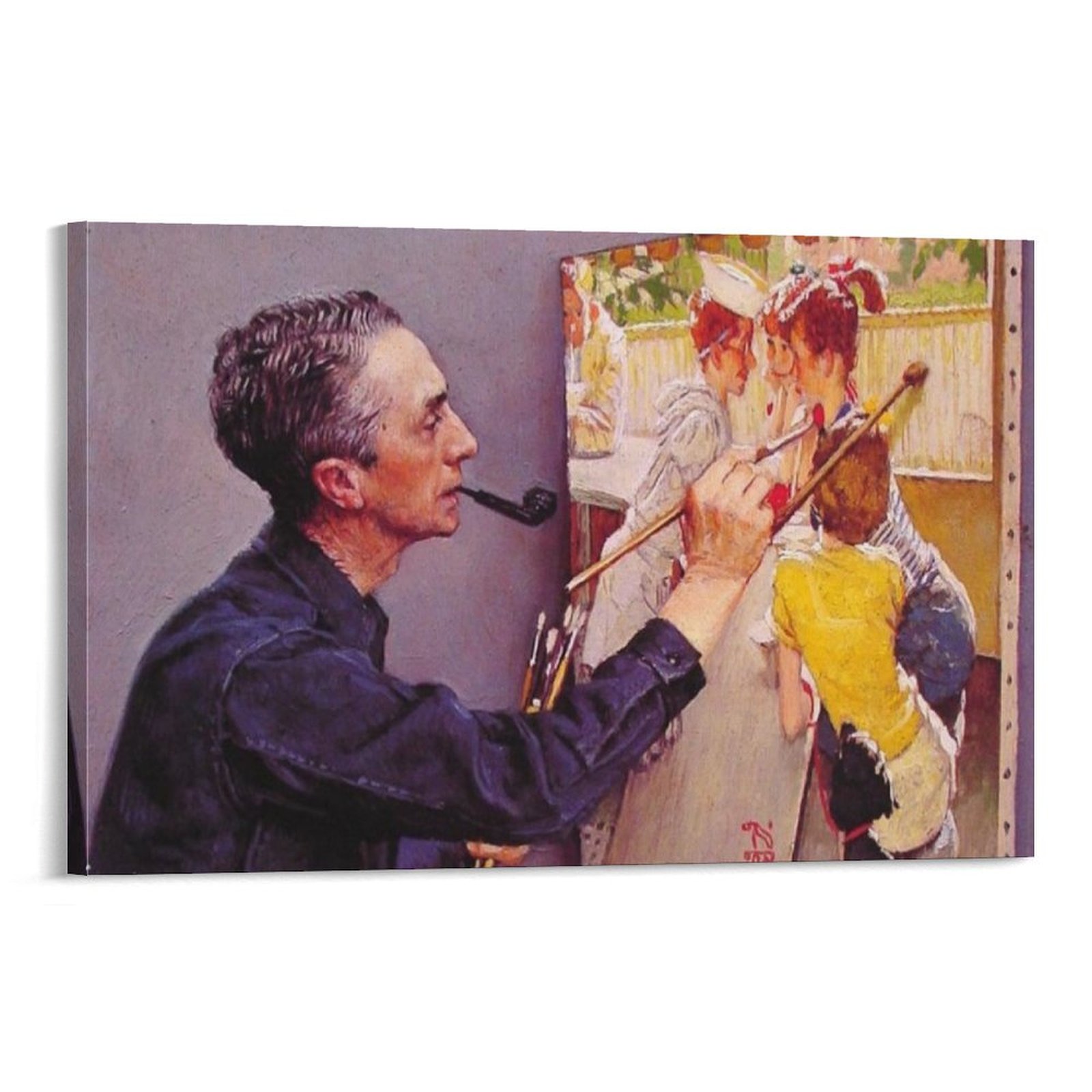 Norman Rockwell Print Illustration Painting (7) Canvas Art Poster and ...