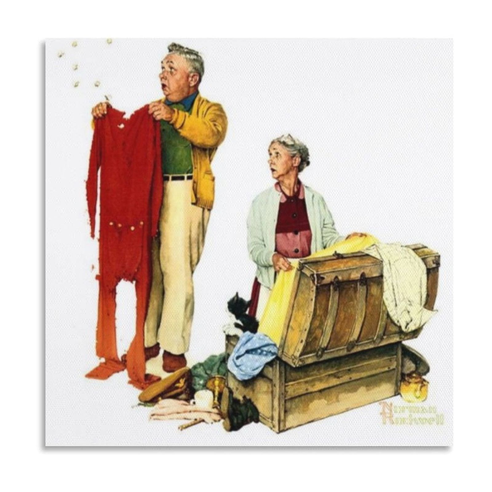 Norman Rockwell Print Painting Art Illustration (17) Picture Print ...