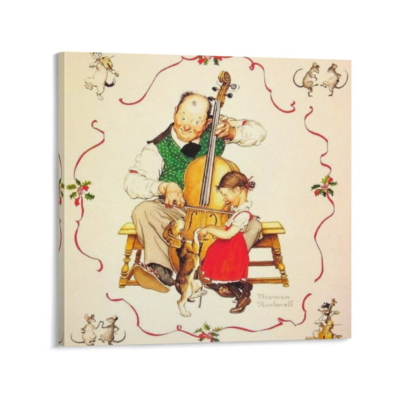 Norman Rockwell Print Painting Art Illustration (19) Canvas Wall Art ...