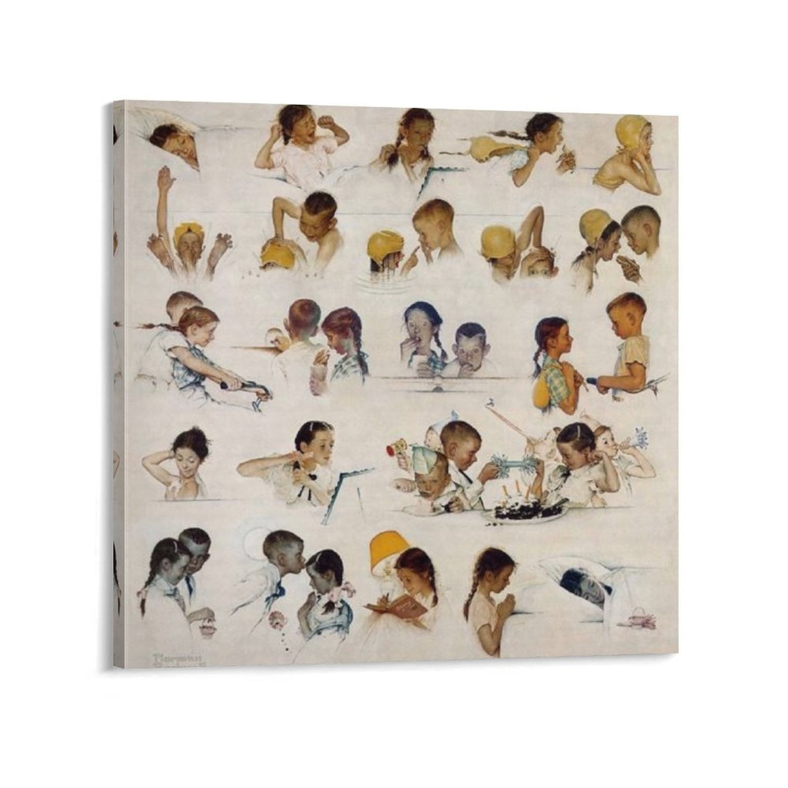 Norman Rockwell Print Painting Art Illustration (21) Room Aesthetic ...