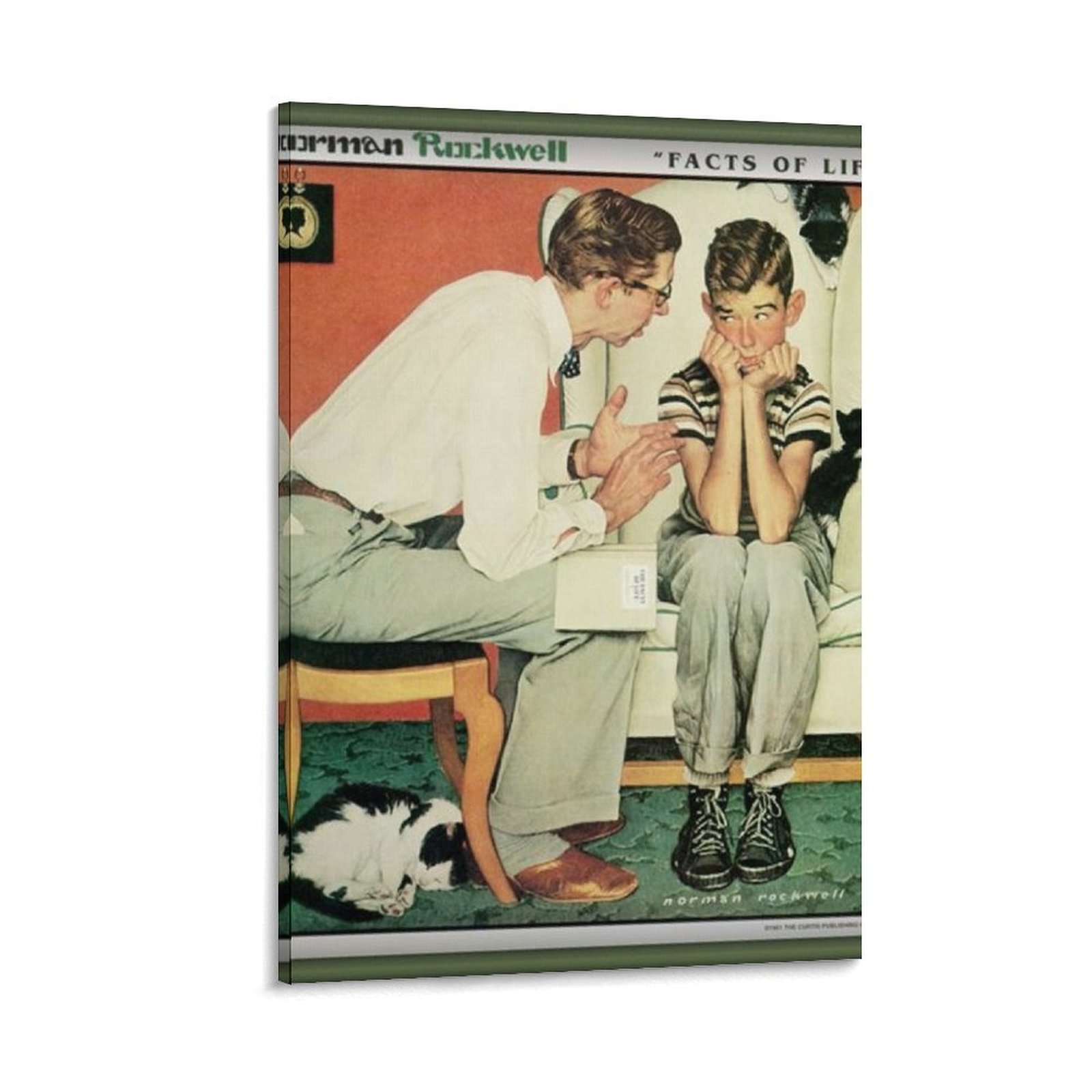 Norman Rockwell Print Painting Art Illustration (30) Picture Print Wall ...