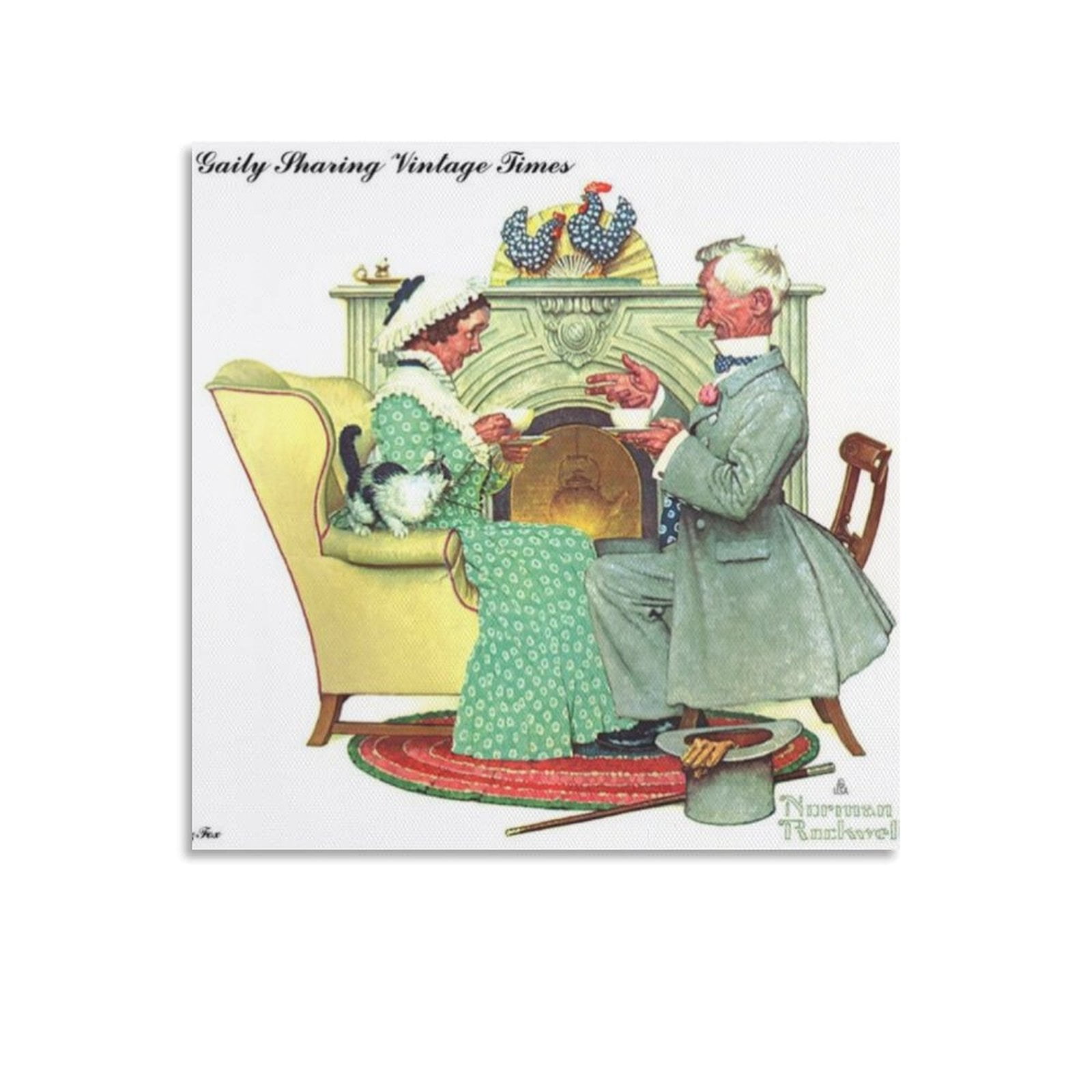 Norman Rockwell Print Painting Art Illustration (36) Posters Art Print ...