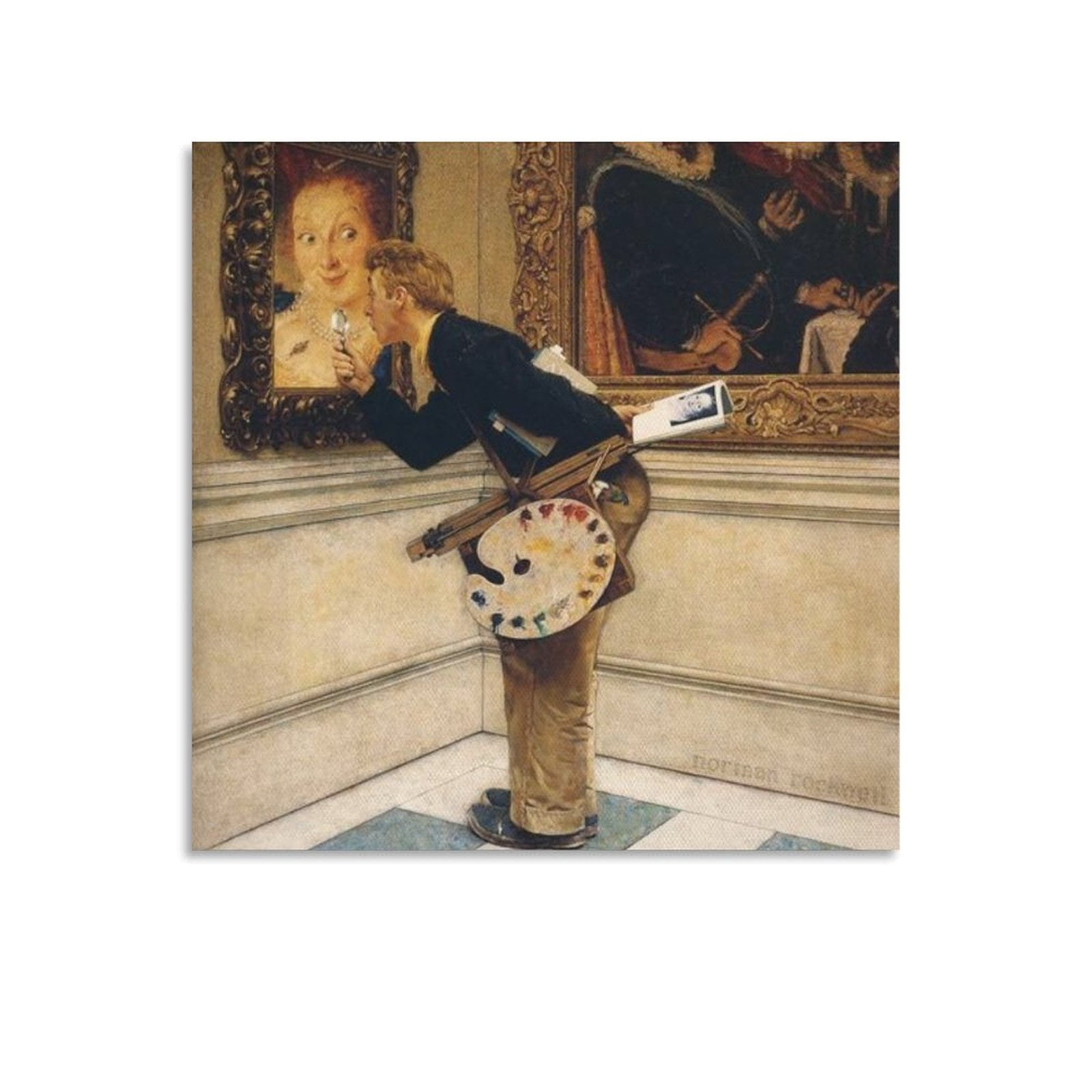 Norman Rockwell Print Painting Art Illustration (4) Picture Print Wall ...