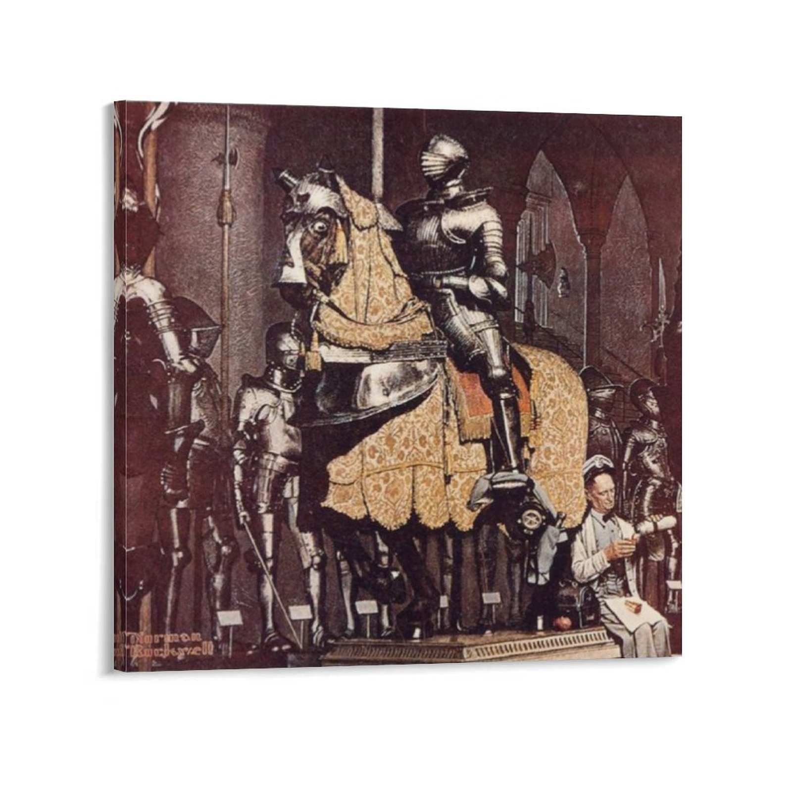 Norman Rockwell Print Painting Art Illustration (47) Canvas Wall Art ...
