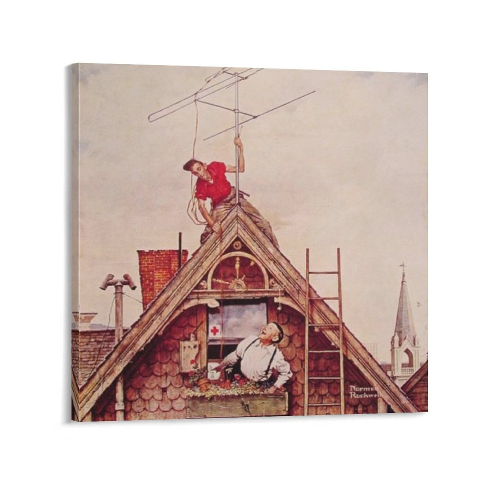 Norman Rockwell Print Painting Art Illustration (52) Posters Art Print ...