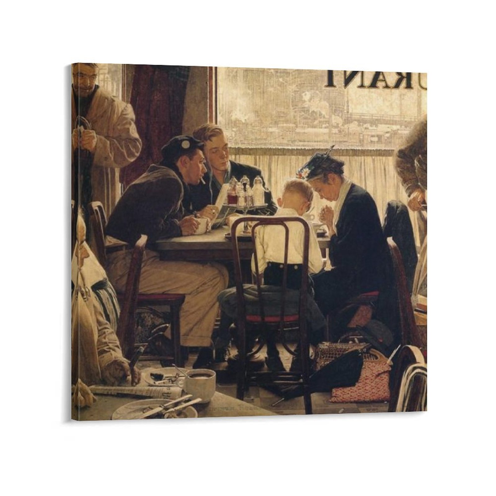 Norman Rockwell Print Painting Art Illustration (57) Canvas Art Poster ...