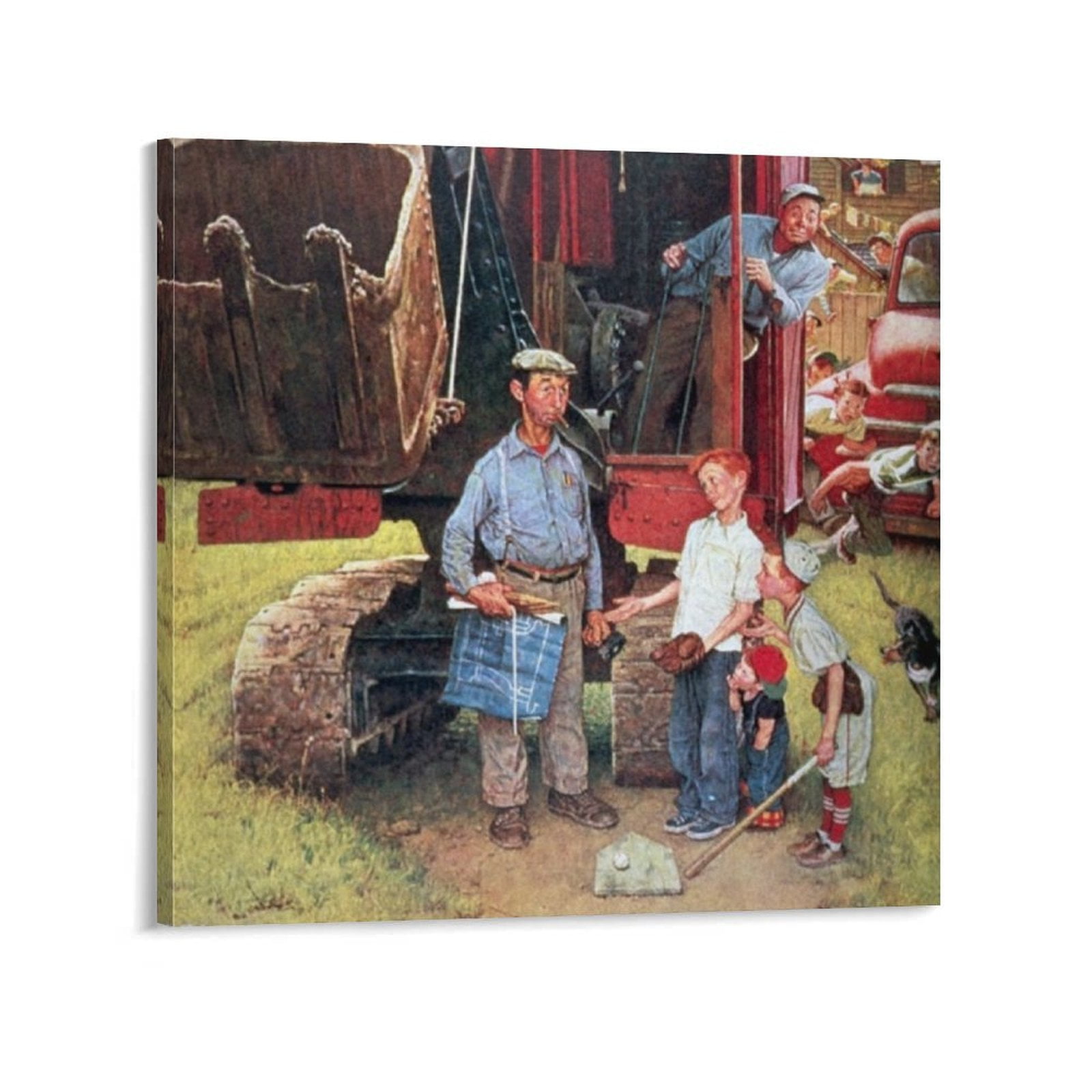 Norman Rockwell Print Painting Art Illustration (6) Painting On Canvas ...