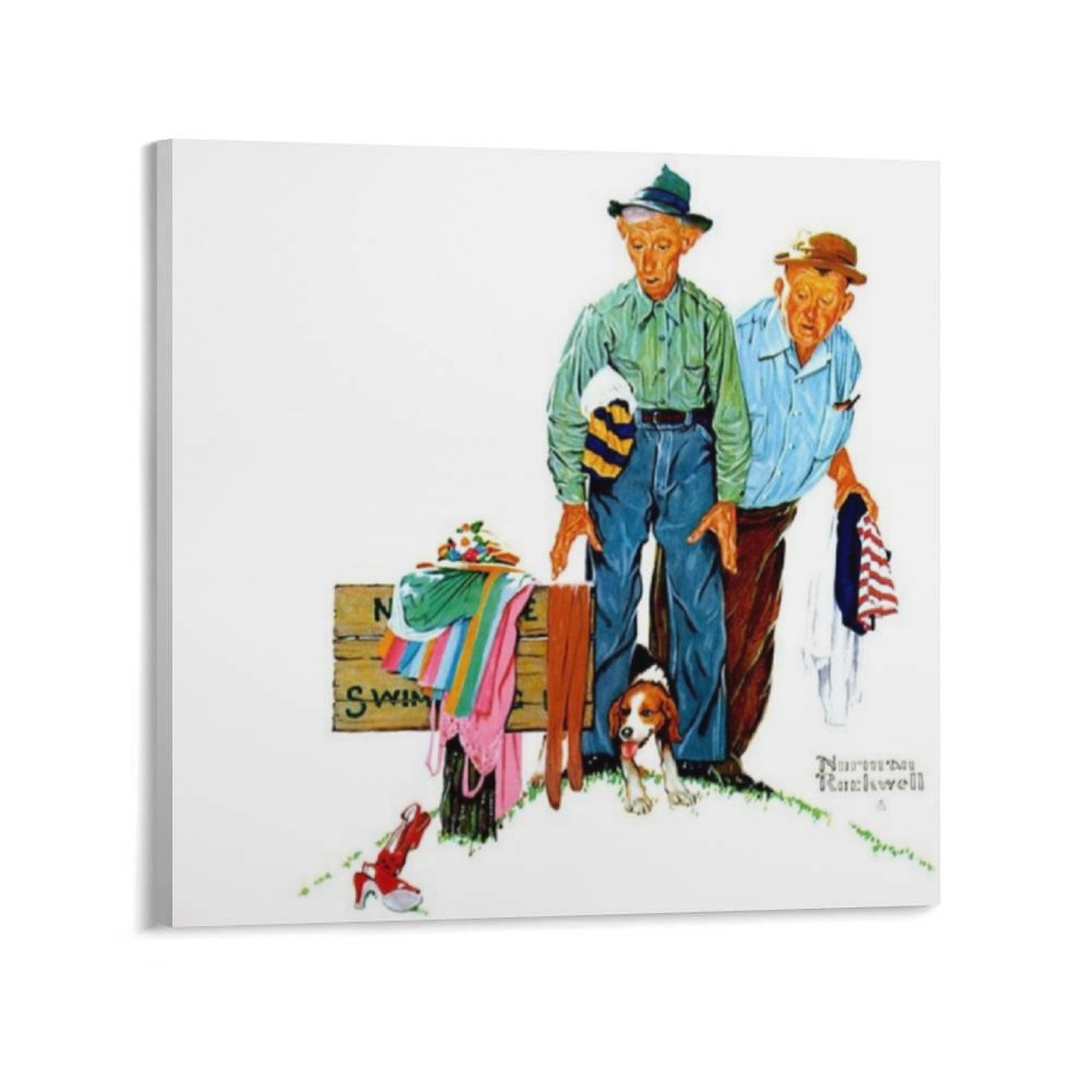 Norman Rockwell Print Painting Art Illustration (62) Gifts Canvas ...