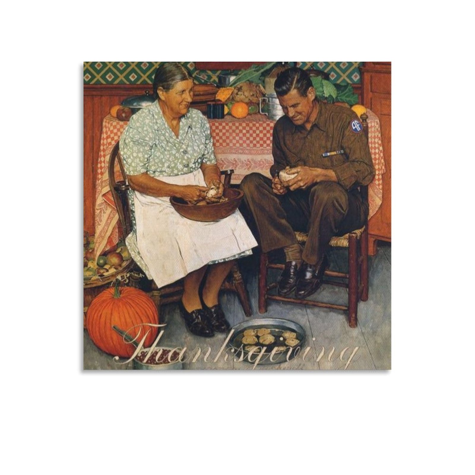 Norman Rockwell Print Painting Art Illustration (65) Canvas Wall Art ...