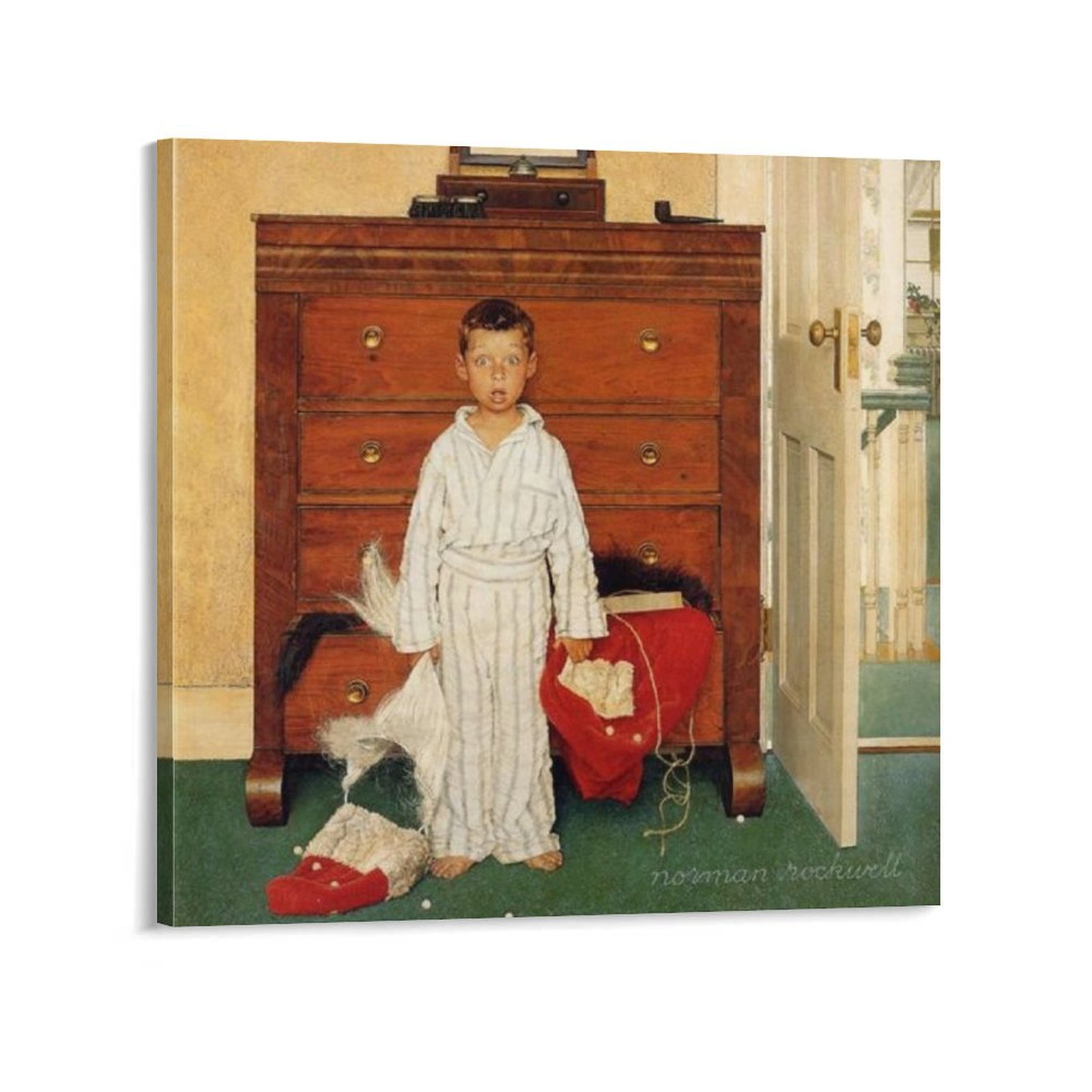 Norman Rockwell Print Painting Art Illustration (67) Canvas Wall Art ...