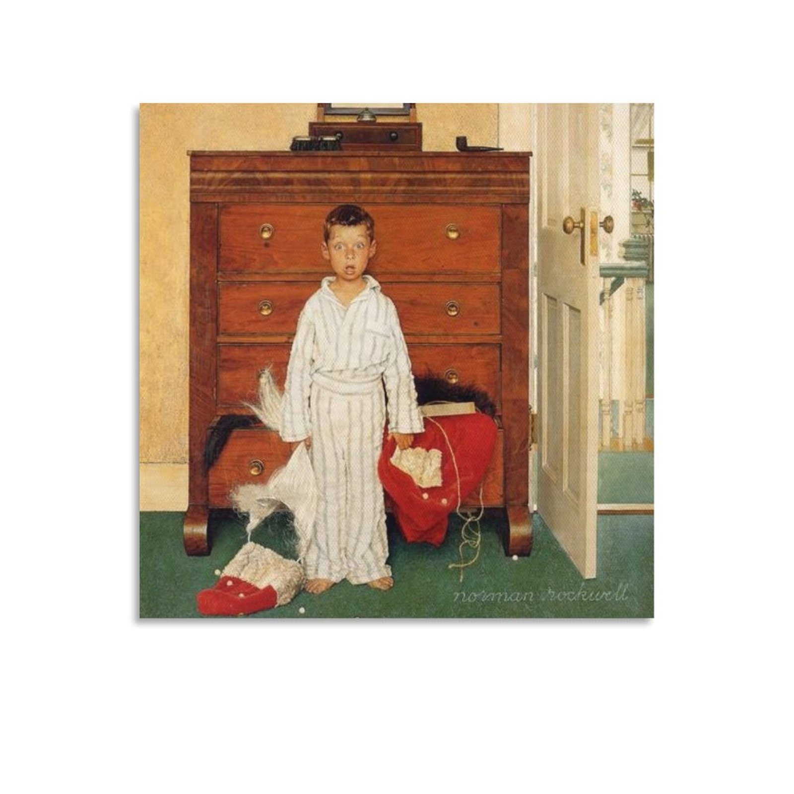Norman Rockwell Print Painting Art Illustration (67) Gifts Canvas ...