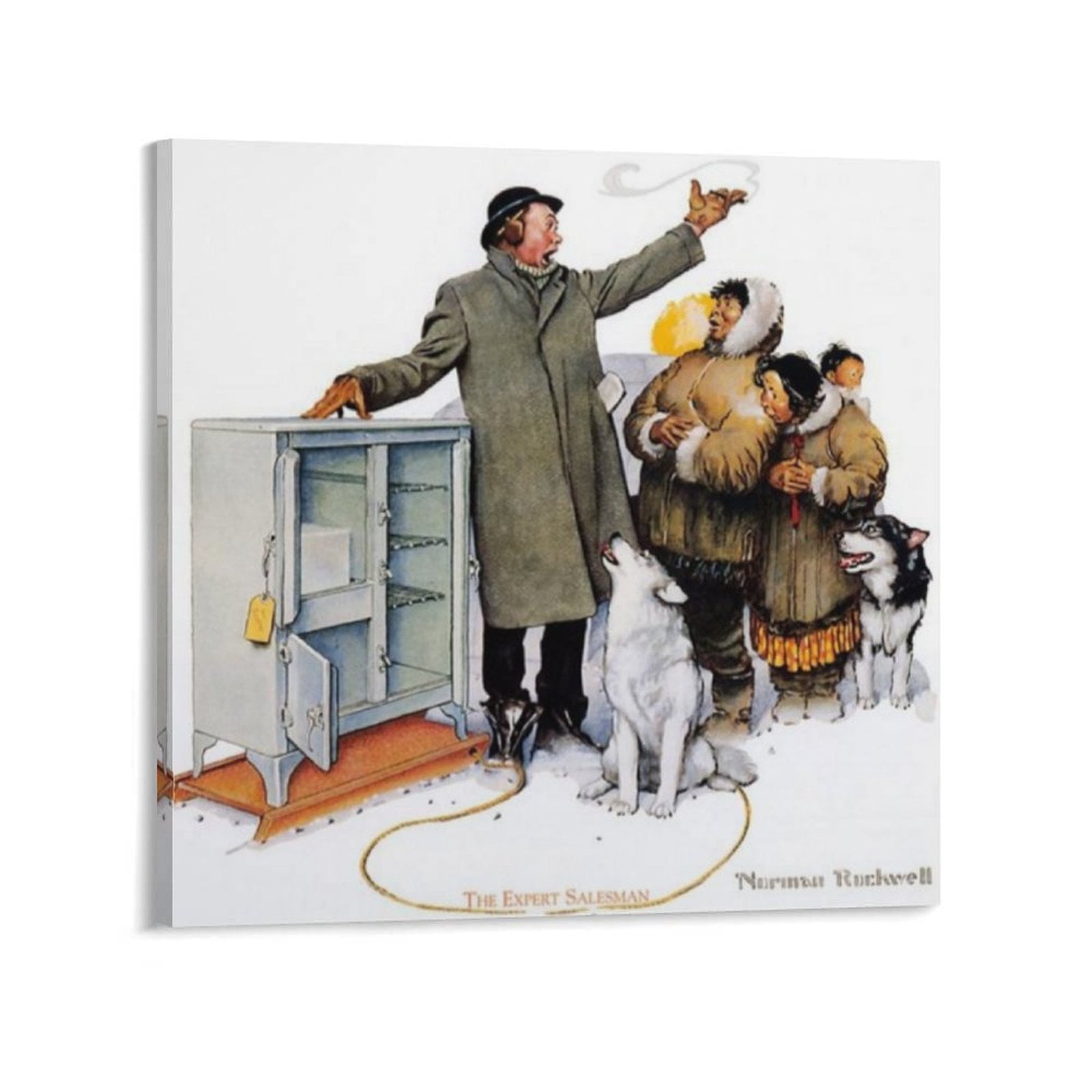 Norman Rockwell Print Painting Art Illustration (69) Artworks Canvas ...