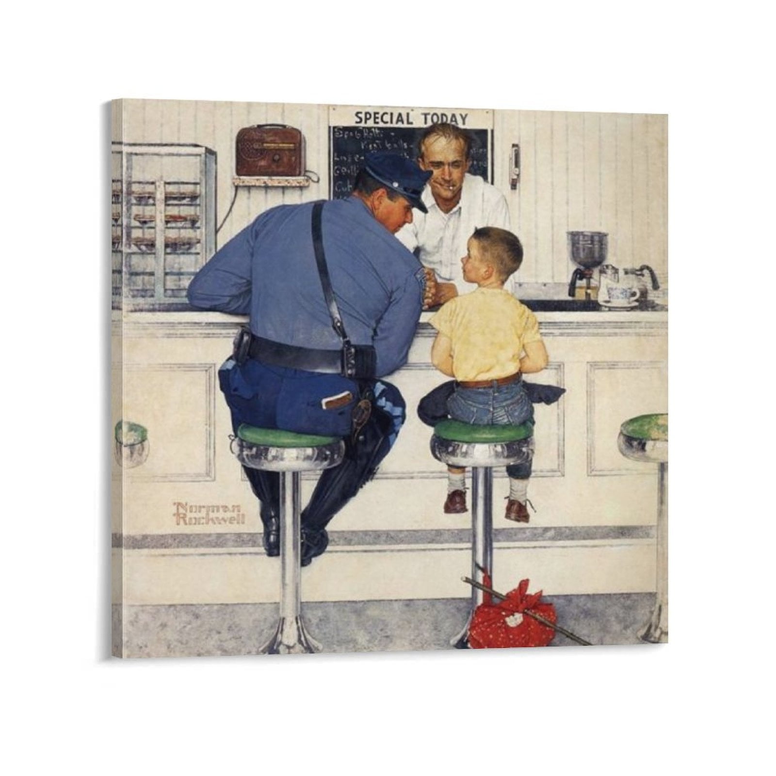Norman Rockwell Print Painting Art Illustration (74) Picture Print ...
