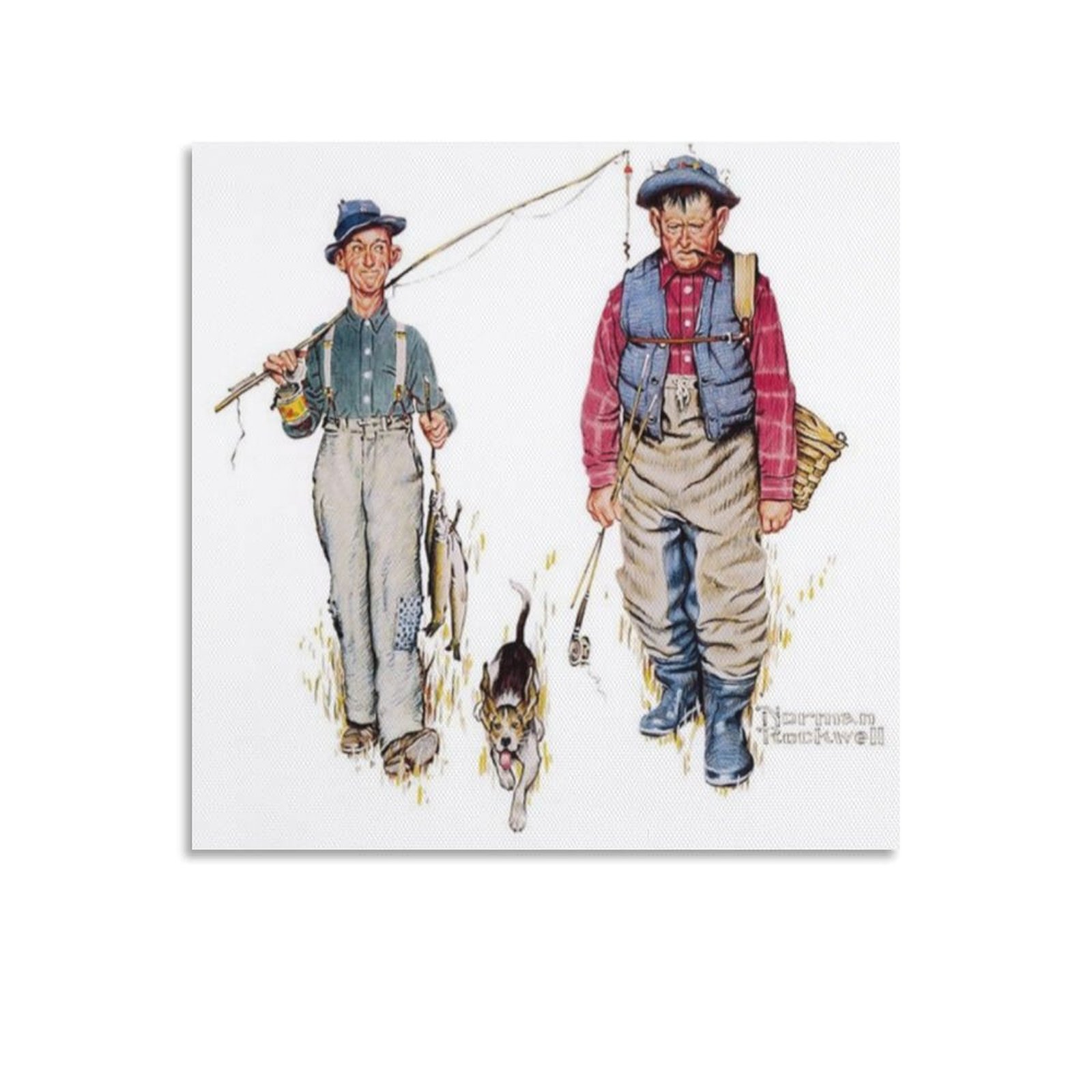 Norman Rockwell Print Painting Art Illustration (77) Picture Print ...