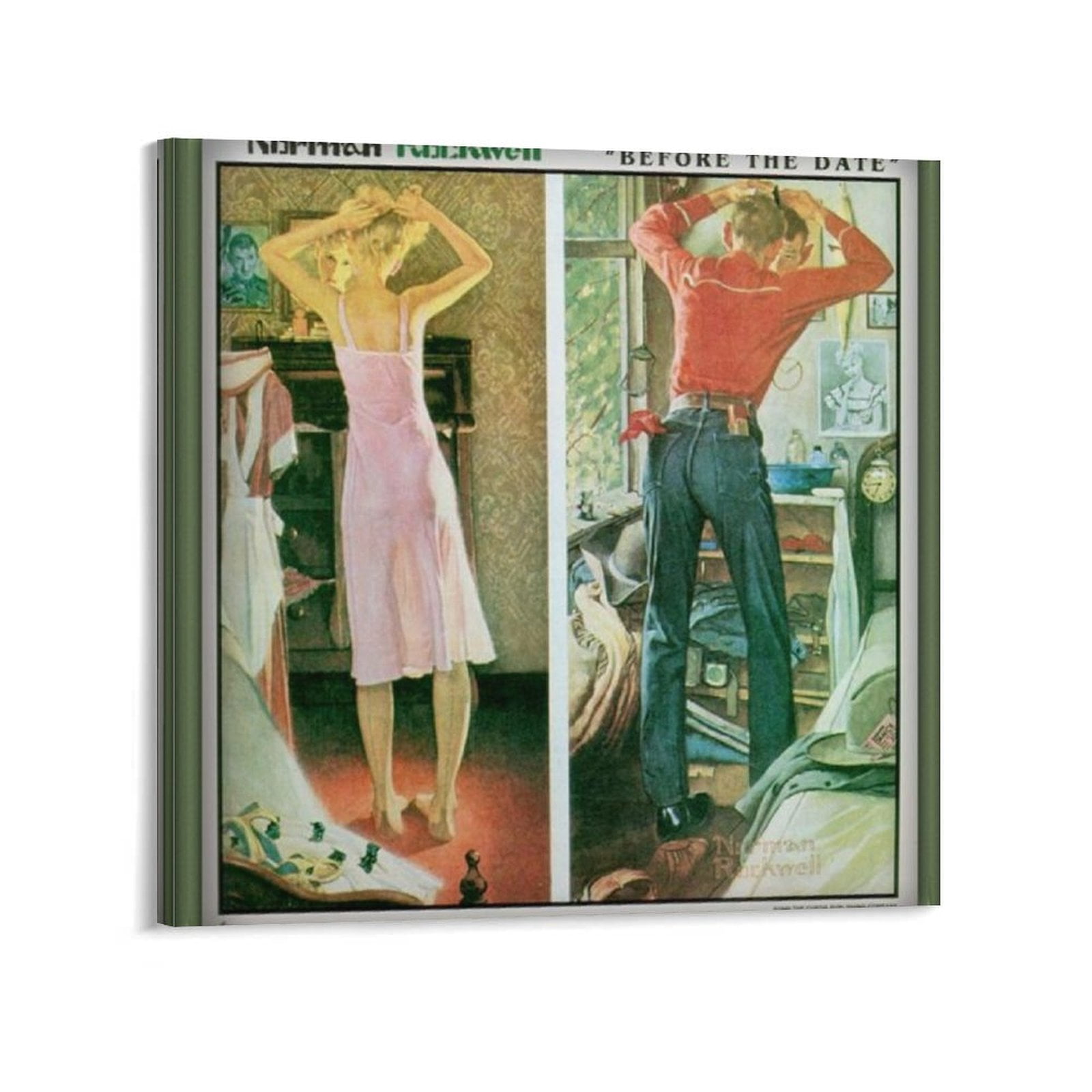 Norman Rockwell Print Painting Art Illustration (8) Painting On Canvas ...