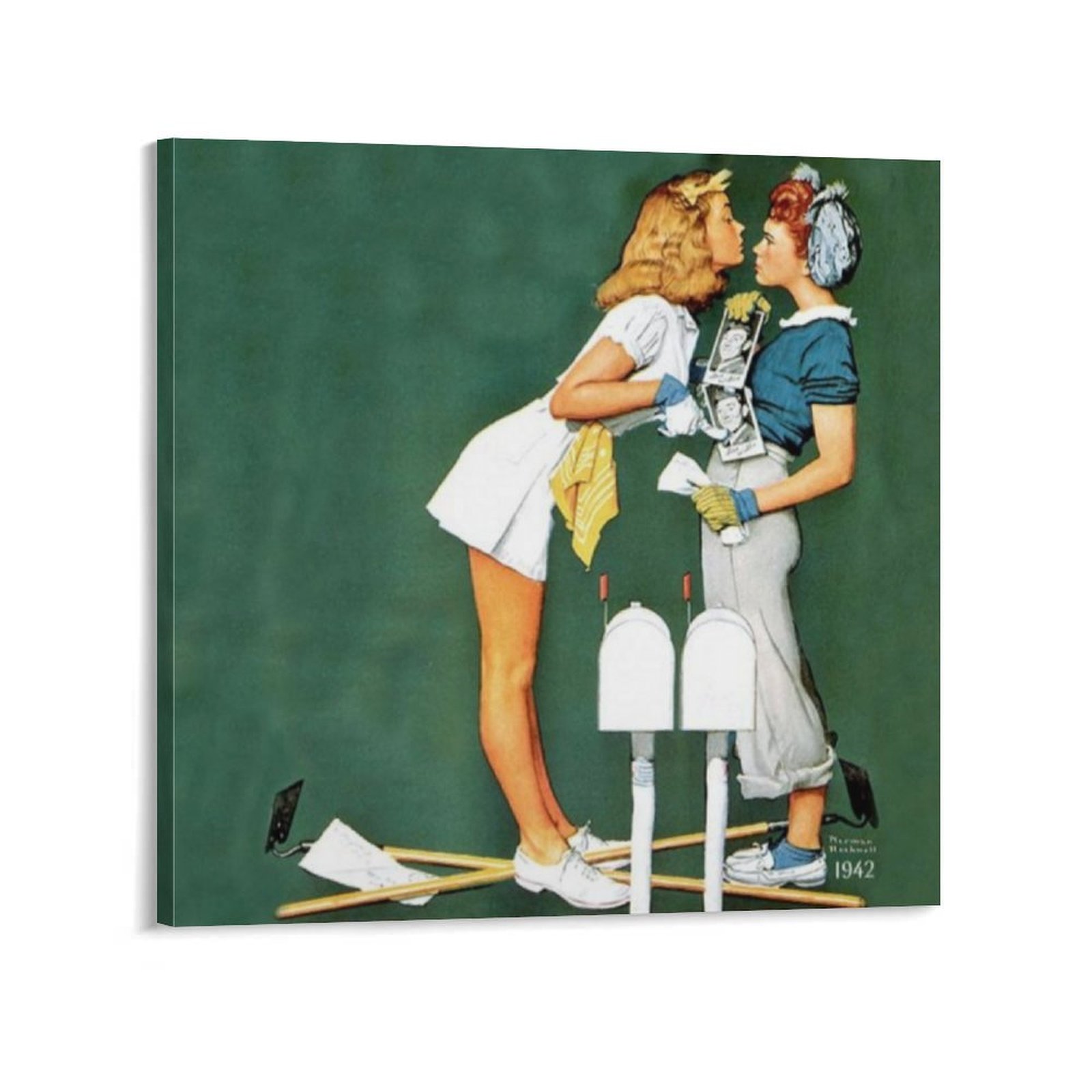 Norman Rockwell Print Painting Art Illustration (83) Canvas Art Poster ...