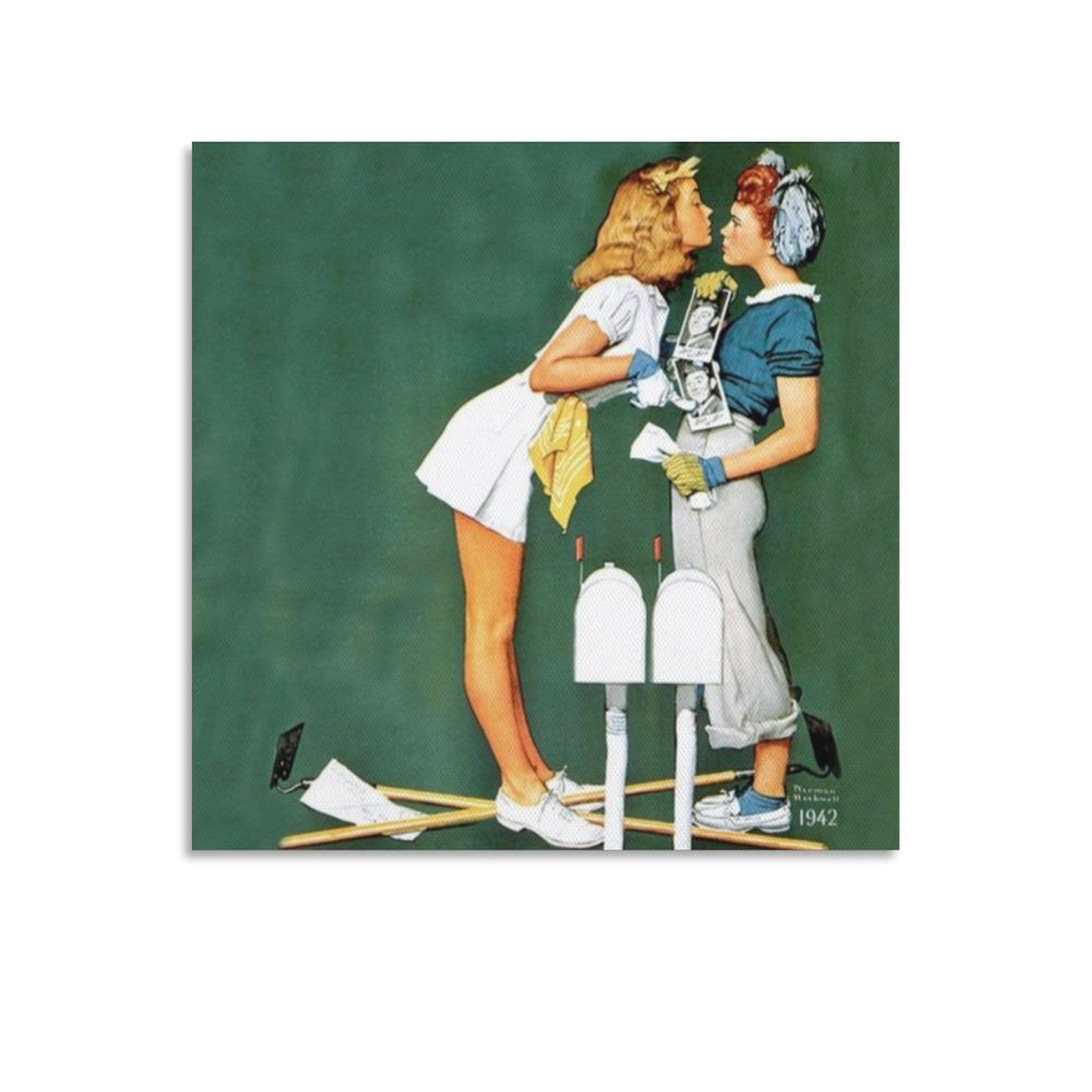Norman Rockwell Print Painting Art Illustration (83) Canvas Wall Art ...