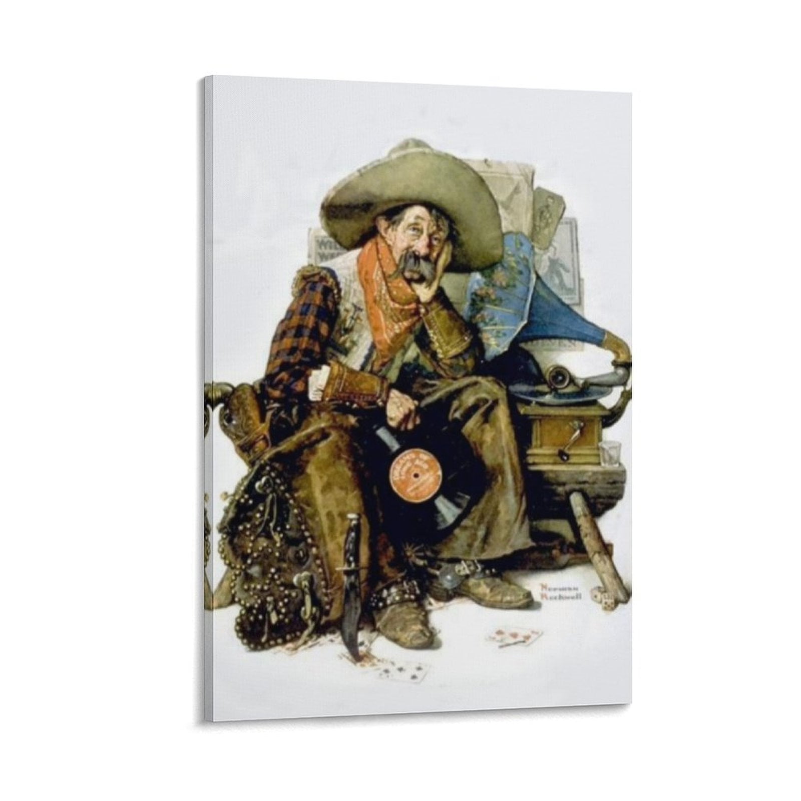Norman Rockwell Print Paintings Illustration (12) Artworks Canvas ...