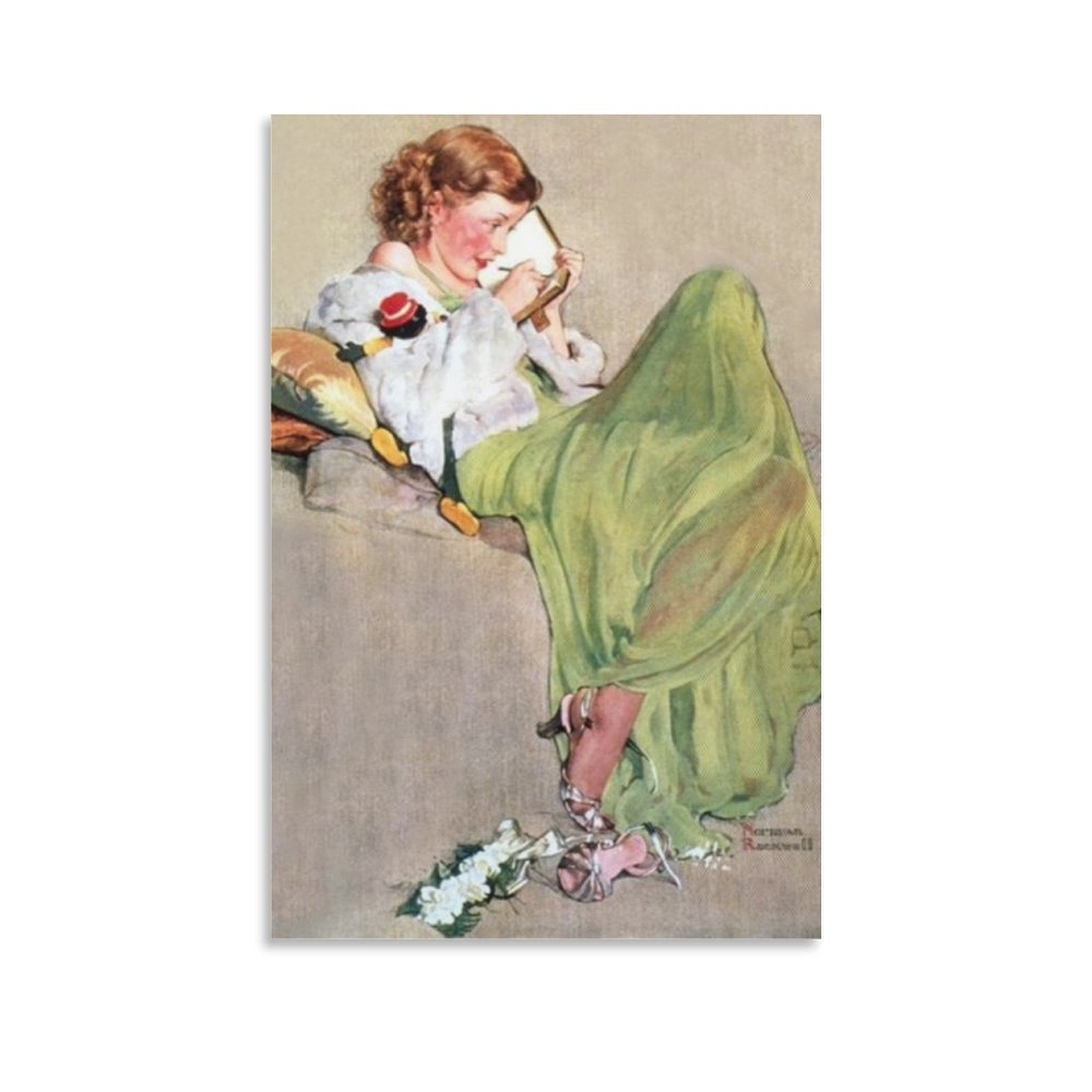 Norman Rockwell Print Paintings Illustration (13) Canvas Art Poster and ...