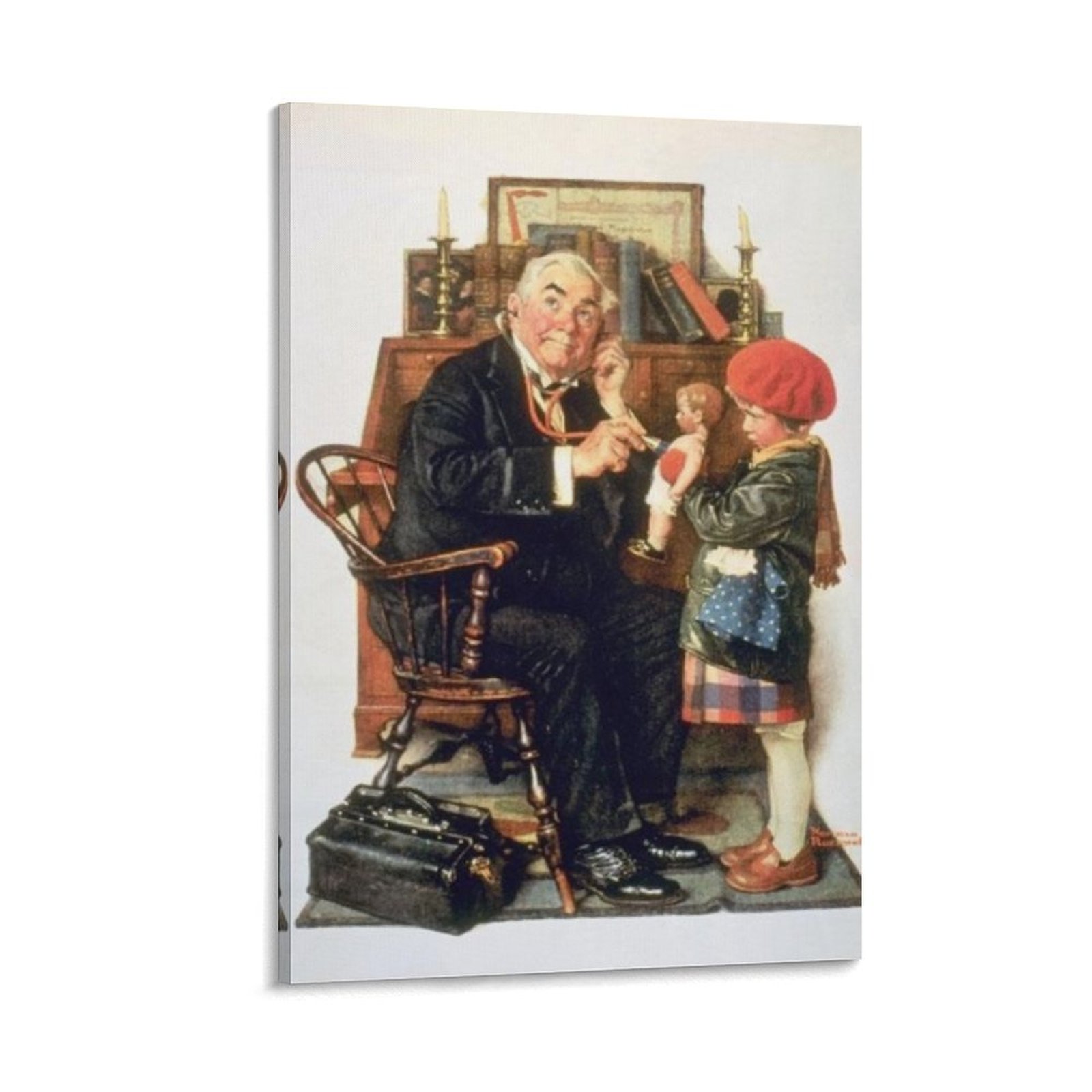 Norman Rockwell Print Paintings Illustration (14) Canvas Art Poster and ...