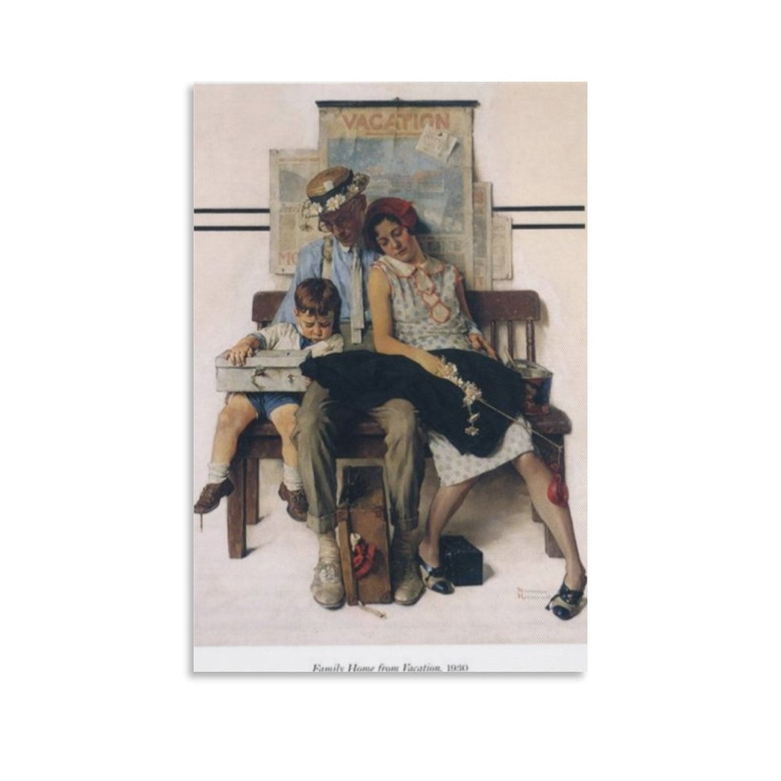Norman Rockwell Print Paintings Illustration (15) Canvas Wall Art ...