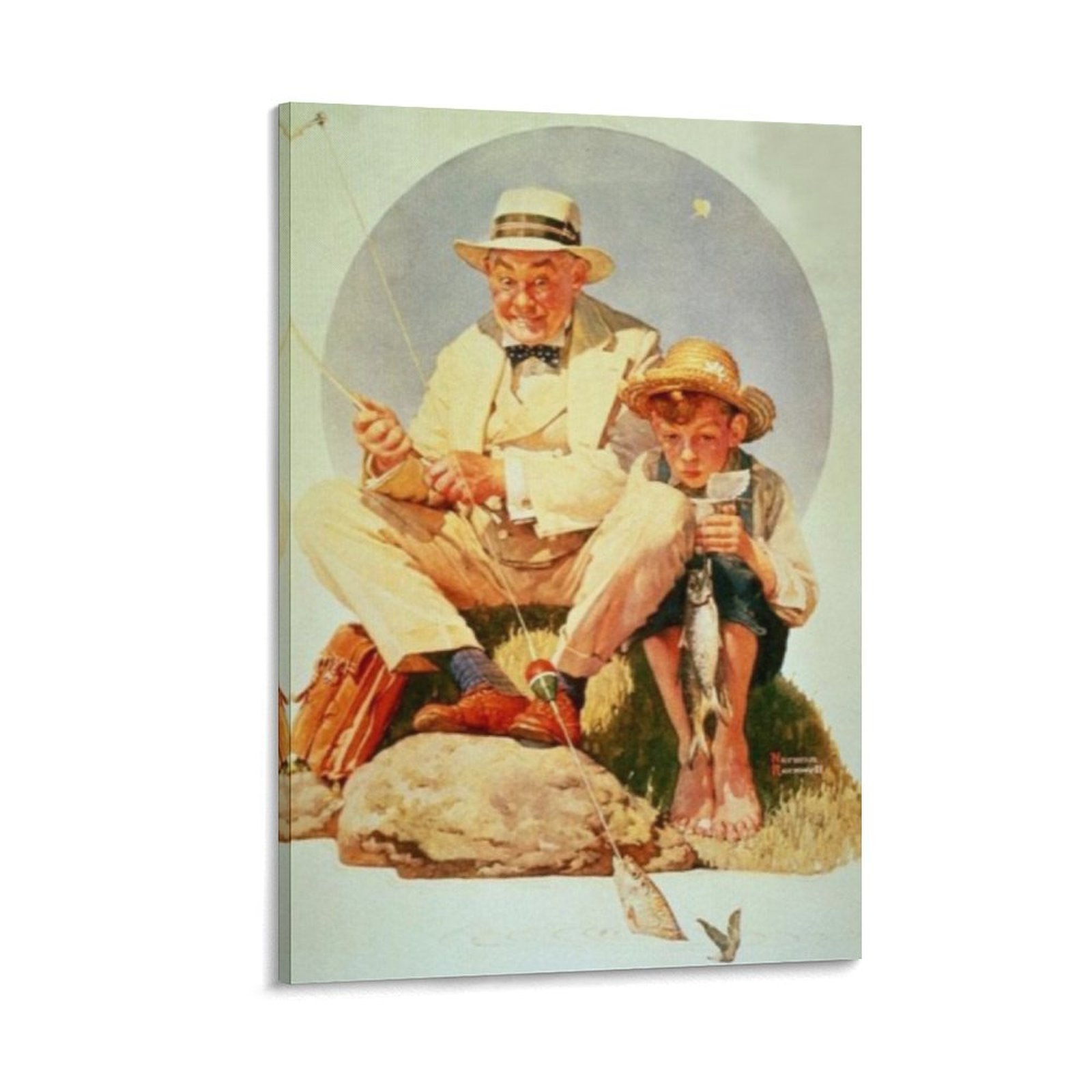 Norman Rockwell Print Paintings Illustration (18) Canvas Art Poster and ...