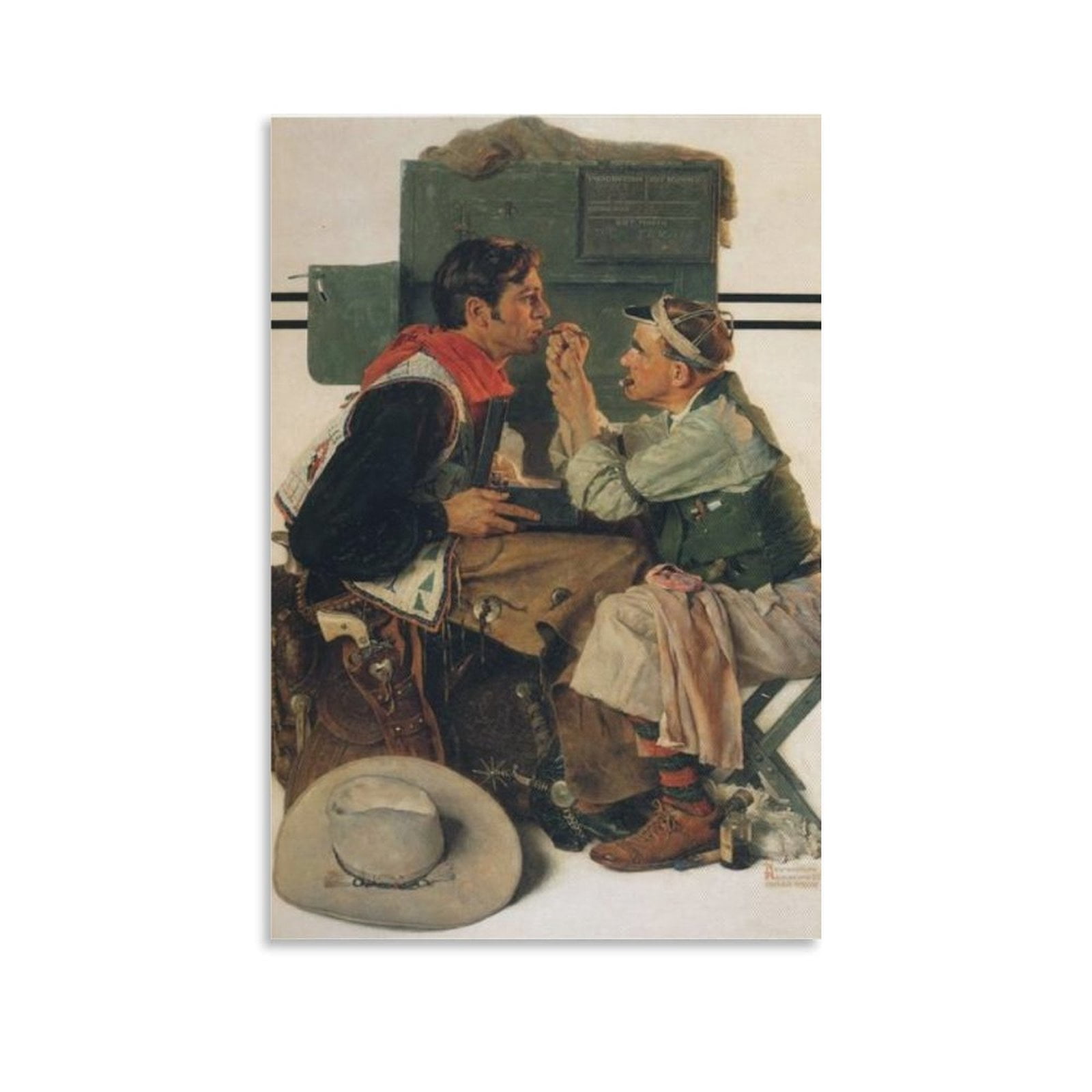 Norman Rockwell Print Paintings Illustration (24) Art Poster Canvas ...