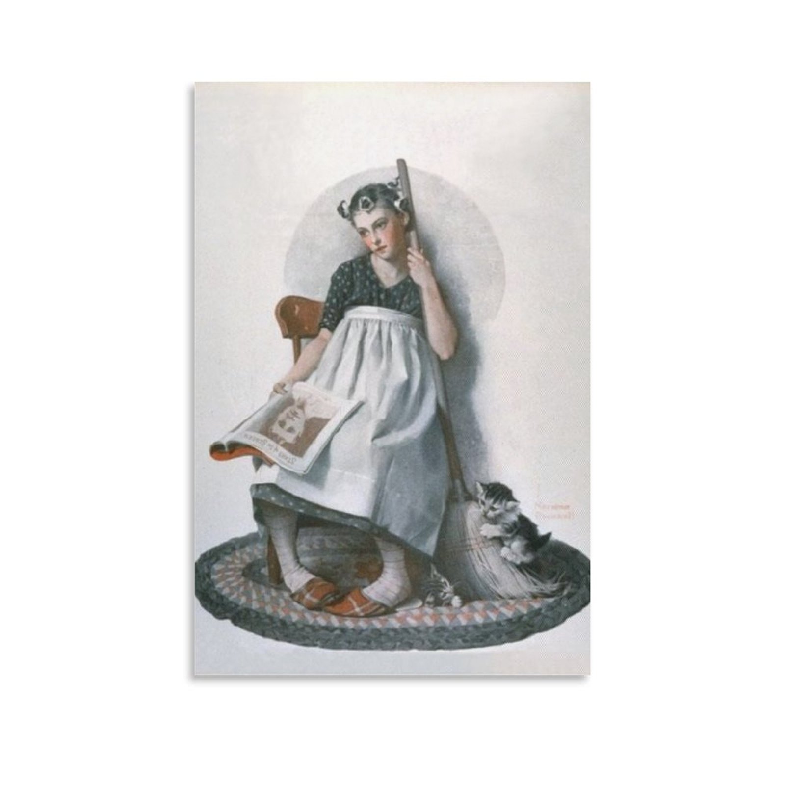 Norman Rockwell Print Paintings Illustration (25) Canvas Art Poster and ...