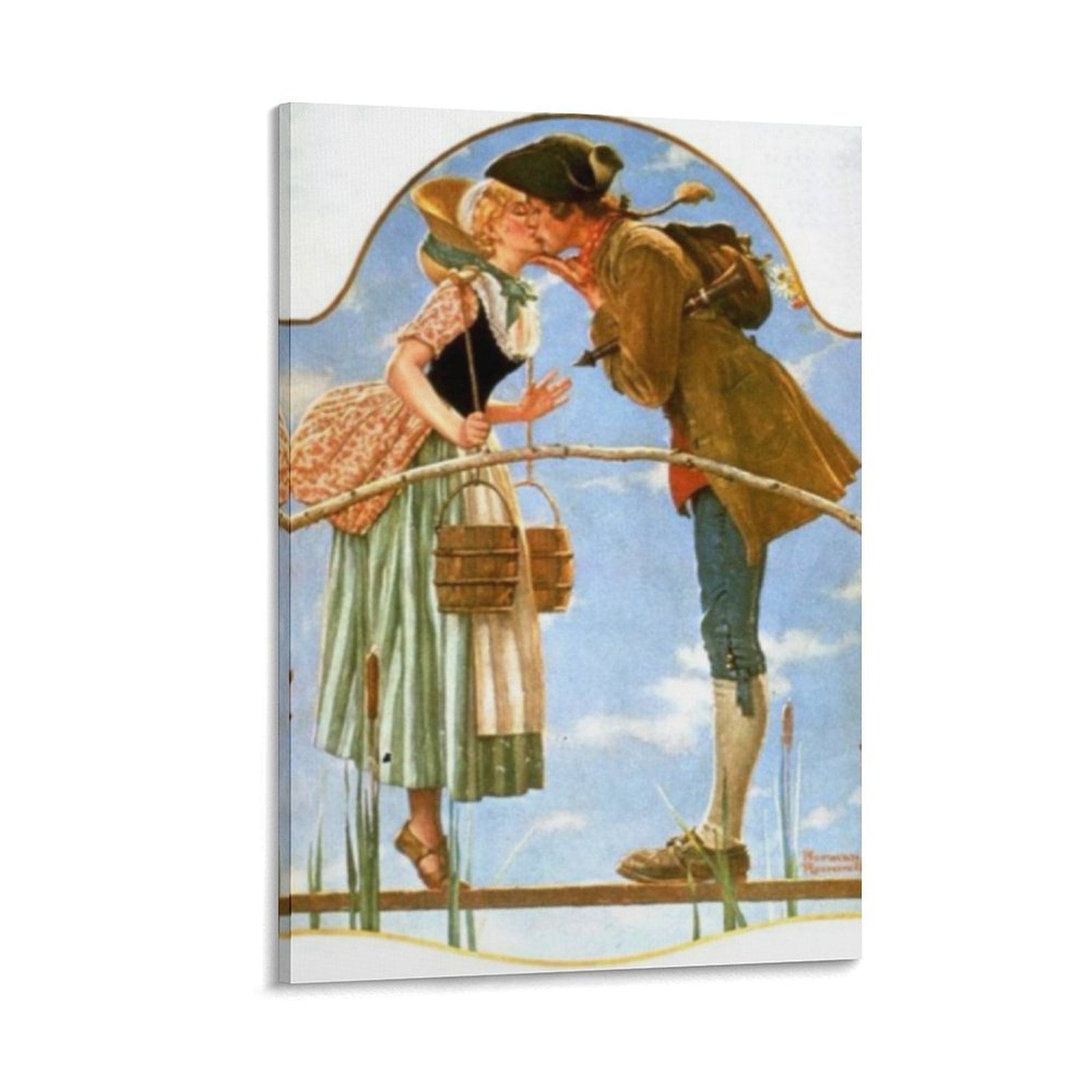Norman Rockwell Print Paintings Illustration (29) Canvas Wall Art ...