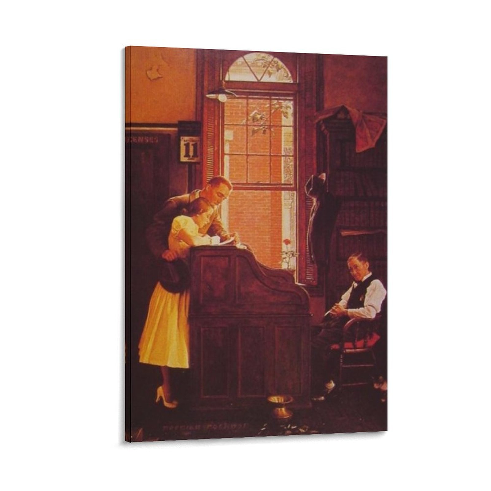 Norman Rockwell Print Paintings Illustration (35) Print Photo Art ...