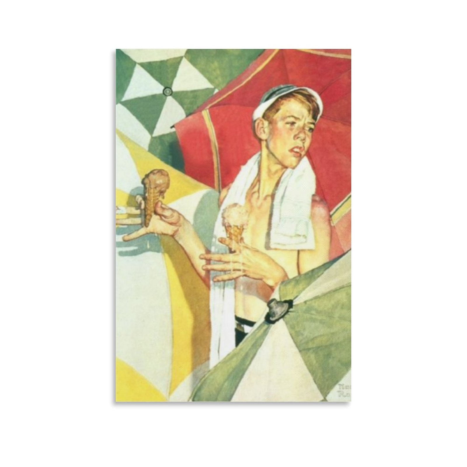 Norman Rockwell Print Paintings Illustration (36) Art Poster Canvas ...