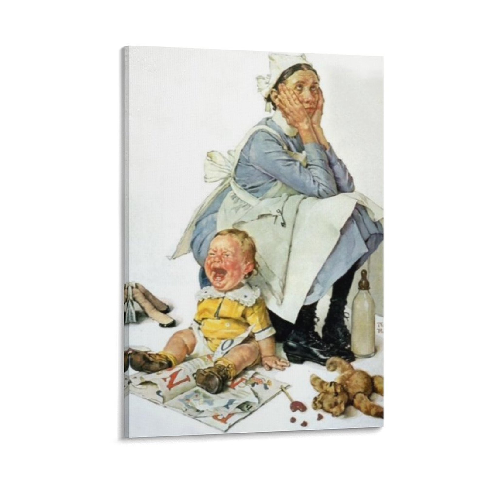 Norman Rockwell Print Paintings Illustration (40) Canvas Wall Art ...