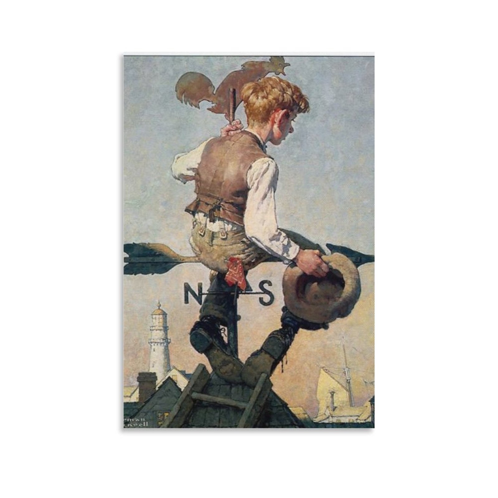 Norman Rockwell Print Paintings Illustration (43) Gifts Canvas Painting ...