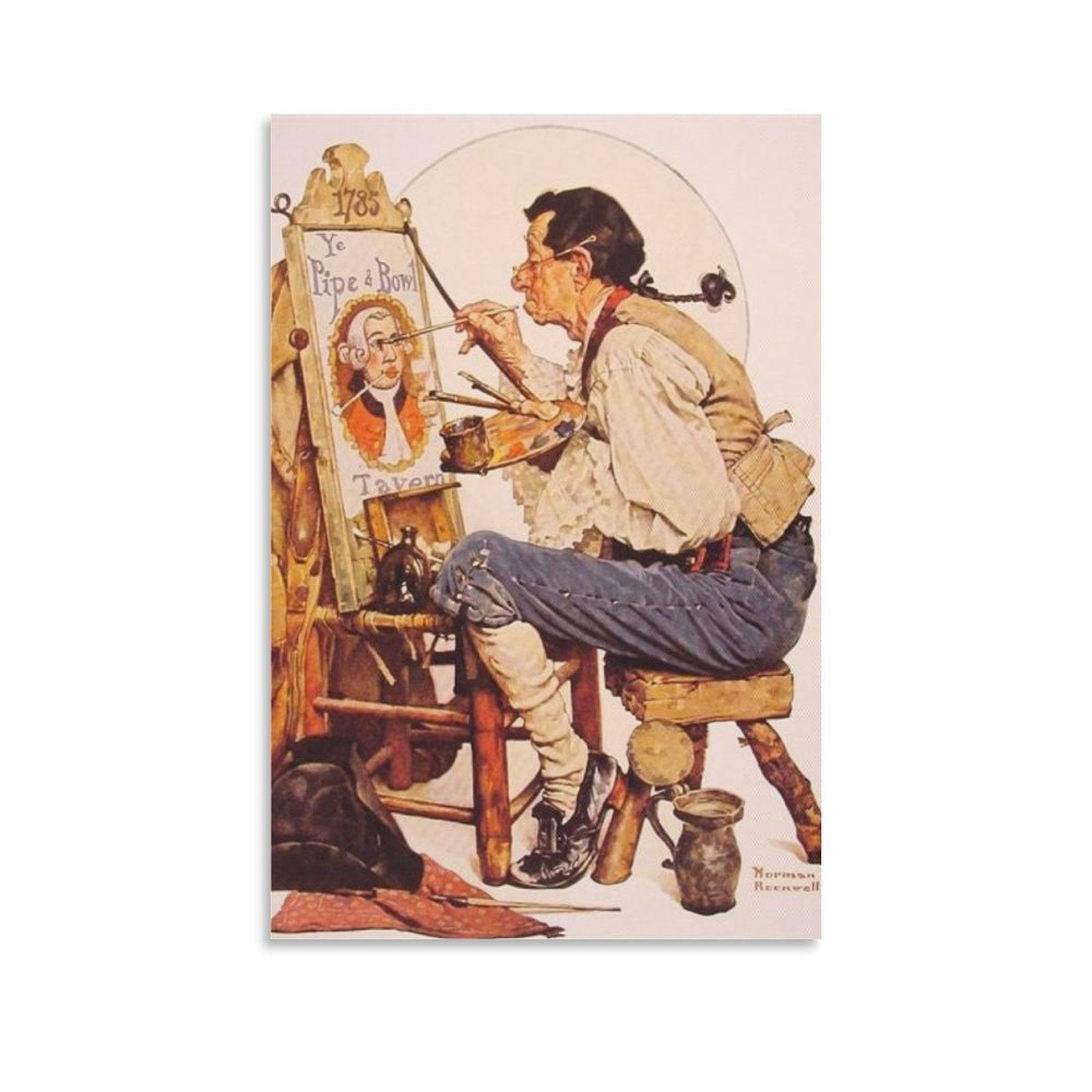 Norman Rockwell Print Paintings Illustration (47) Room Aesthetic Poster ...