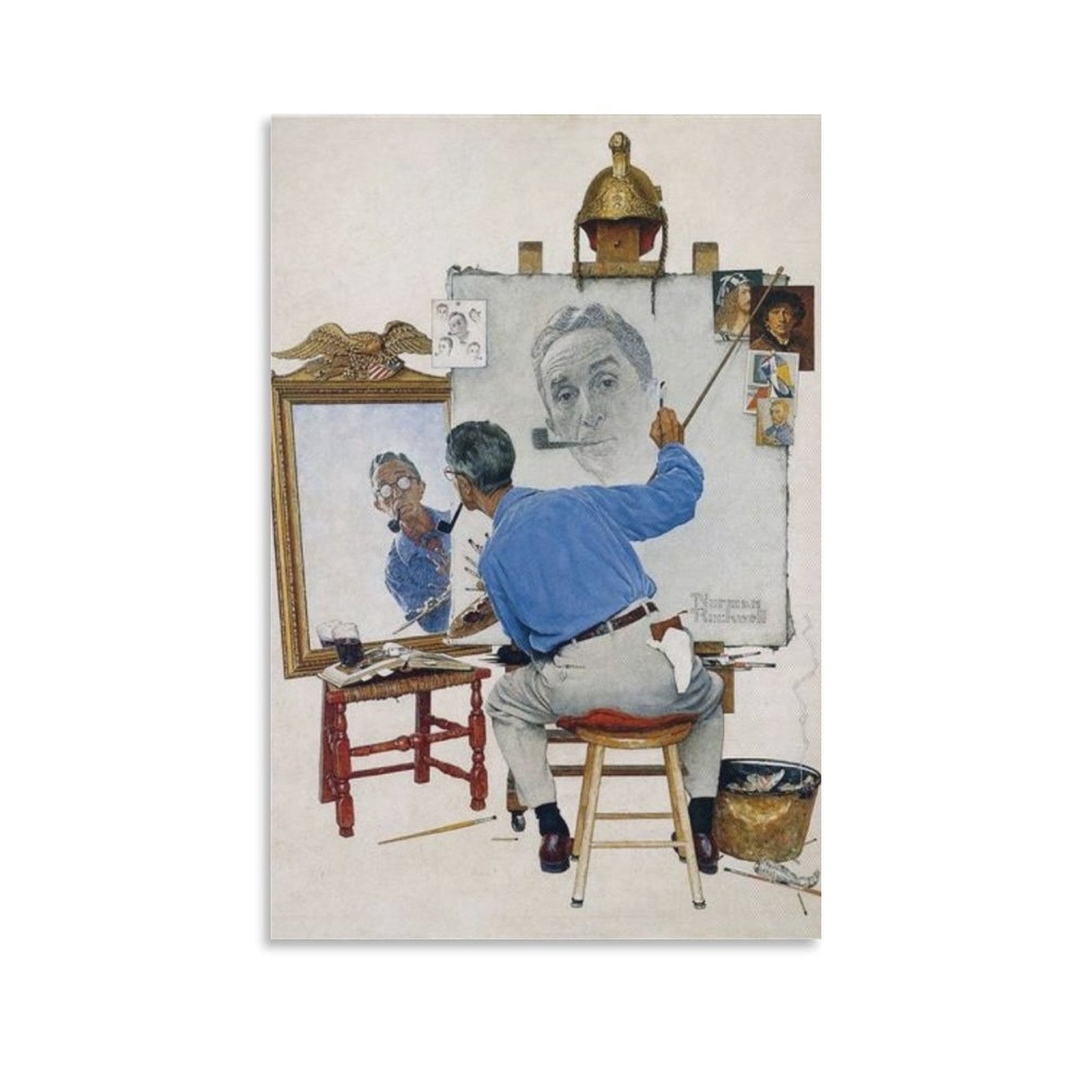 Norman Rockwell Print Paintings Illustration (59) Print Photo Art ...
