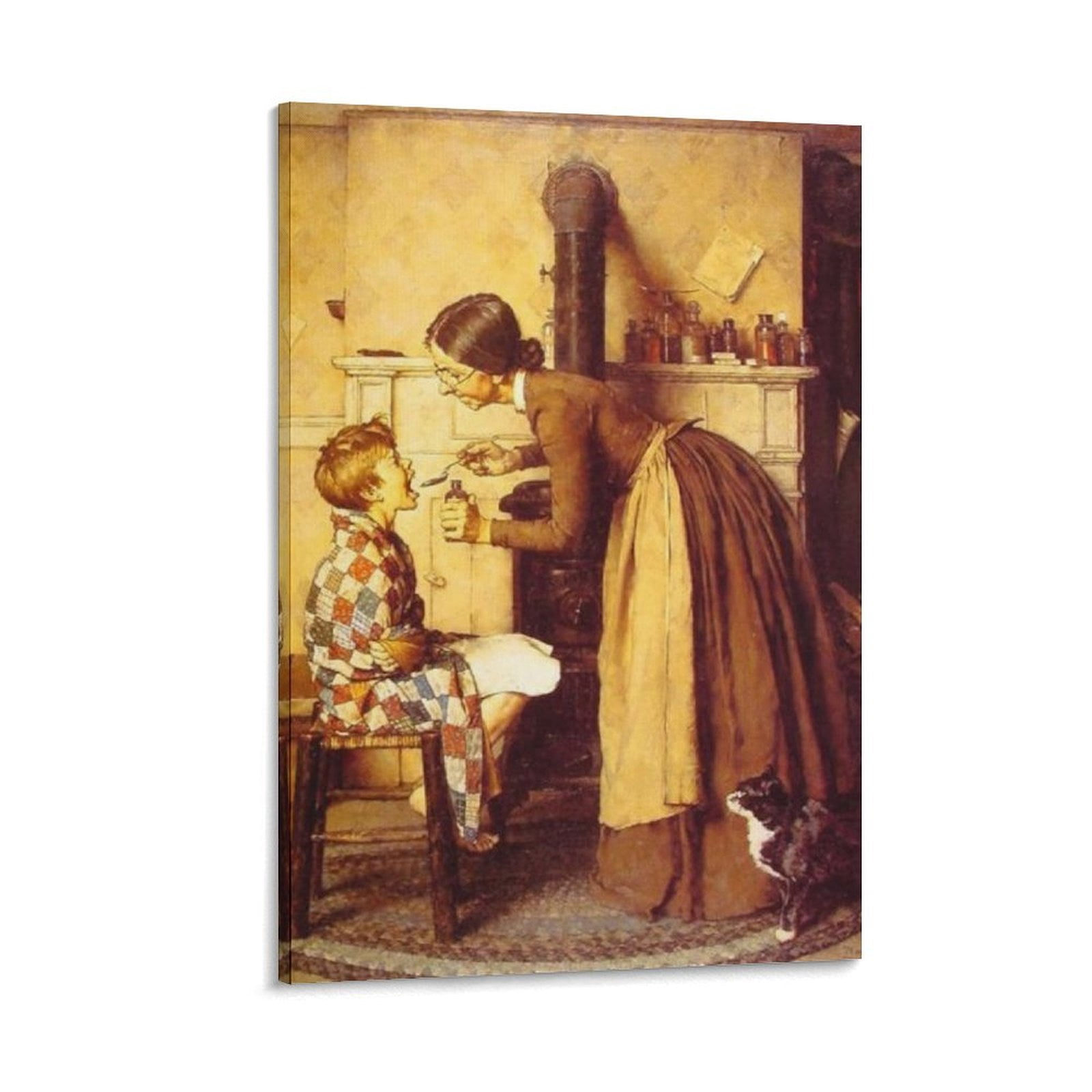 Norman Rockwell Print Paintings Illustration (64) Canvas Art Poster and ...