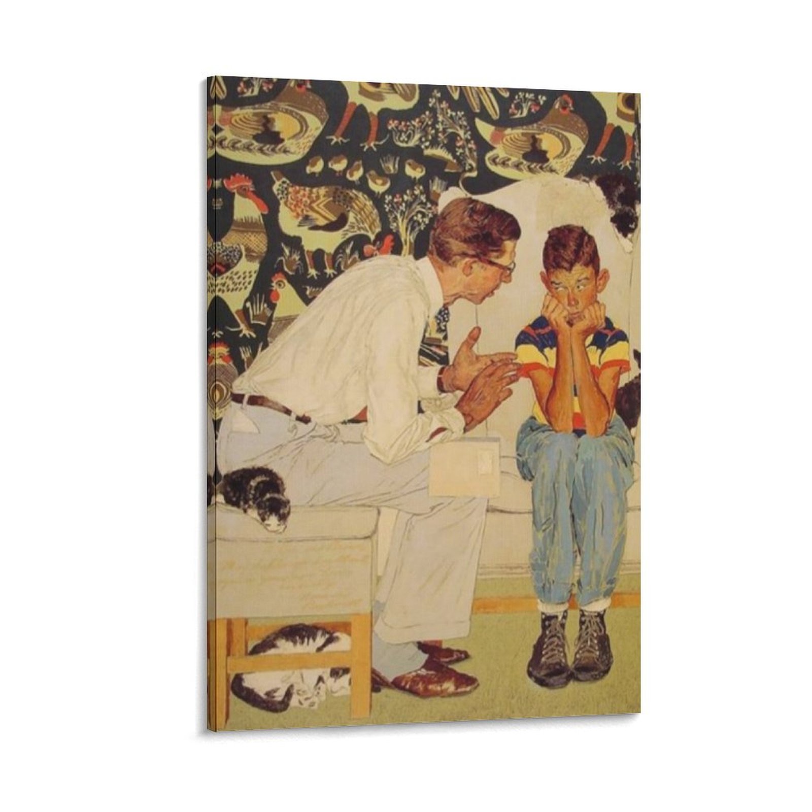 Norman Rockwell Print Paintings Illustration (67) Artworks Canvas ...