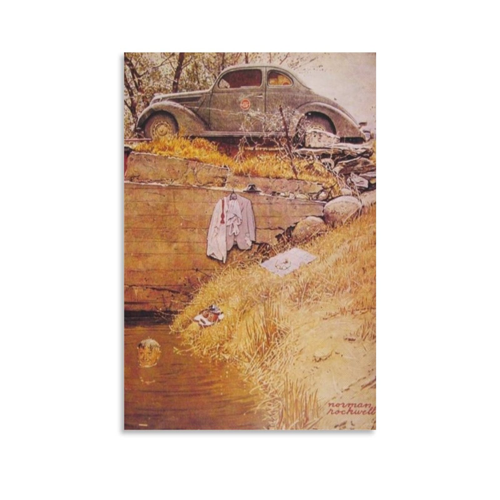 Norman Rockwell Print Paintings Illustration (74) Painting On Canvas ...