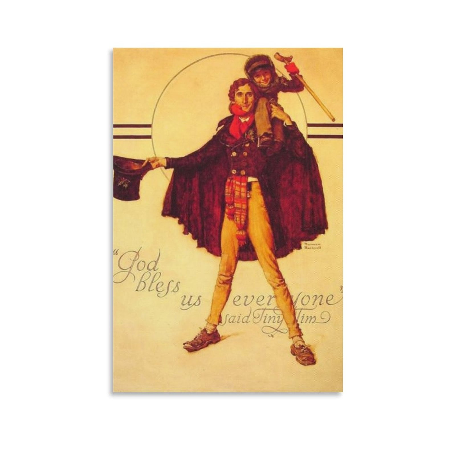 Norman Rockwell Print Paintings Illustration (77) Canvas Wall Art ...