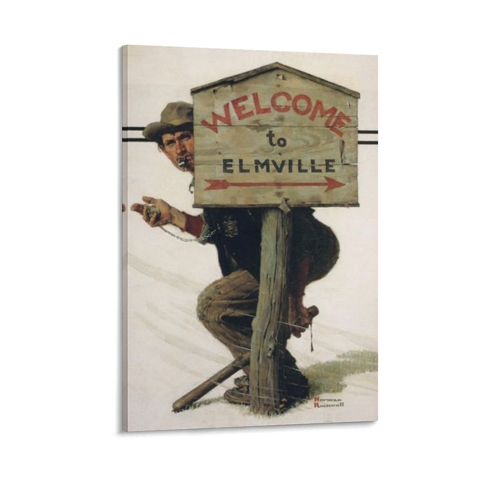 Norman Rockwell Print Paintings Illustration (79) Canvas Wall Art ...