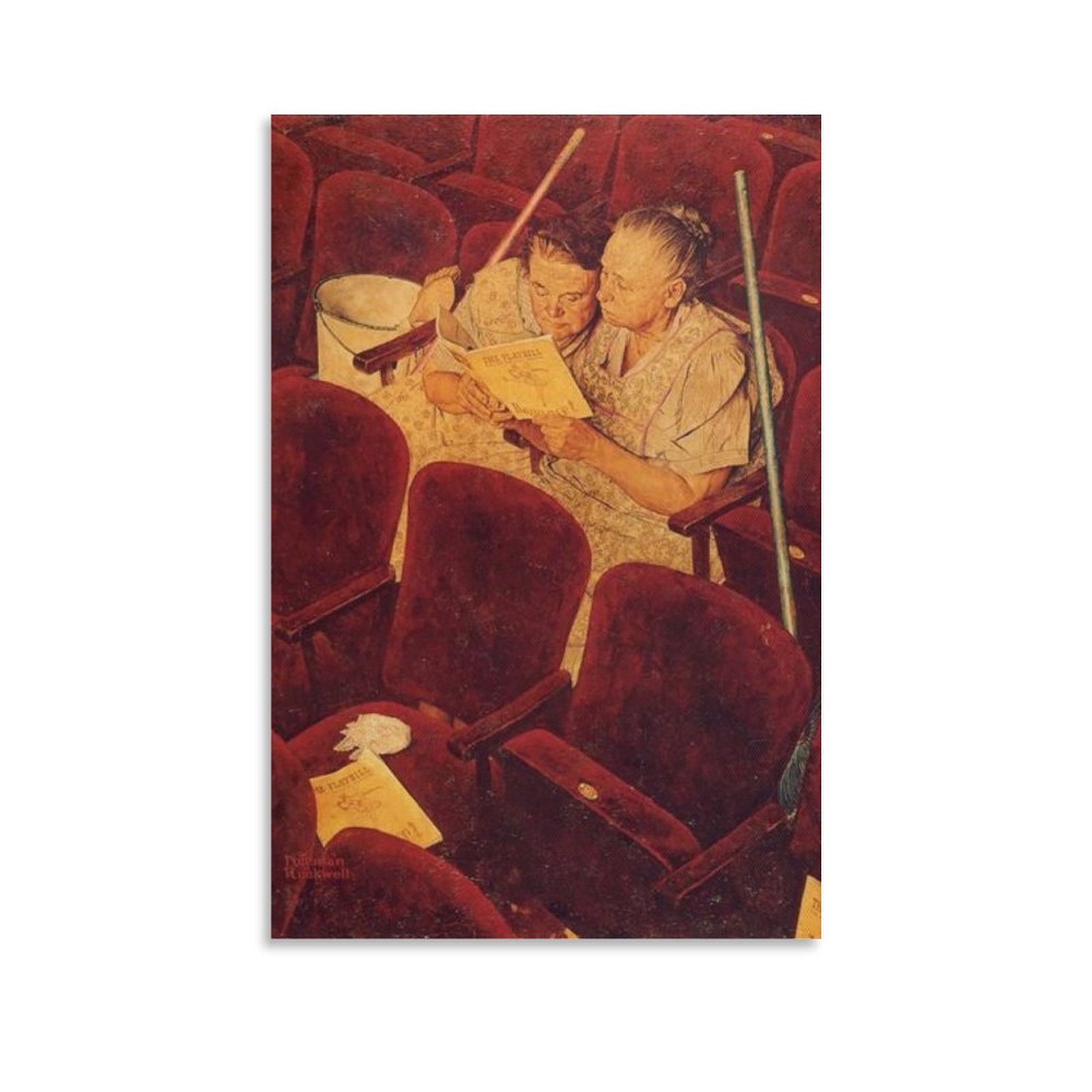 Norman Rockwell Print Paintings Illustration (9) Canvas Wall Art Poster ...