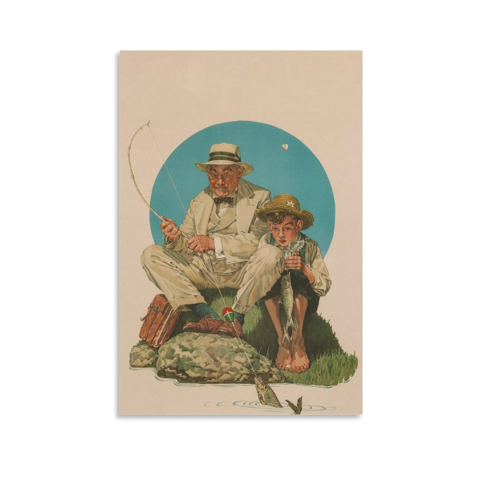 Norman RockwellPosters2 Posters Wall Art Painting Canvas Gift Living ...