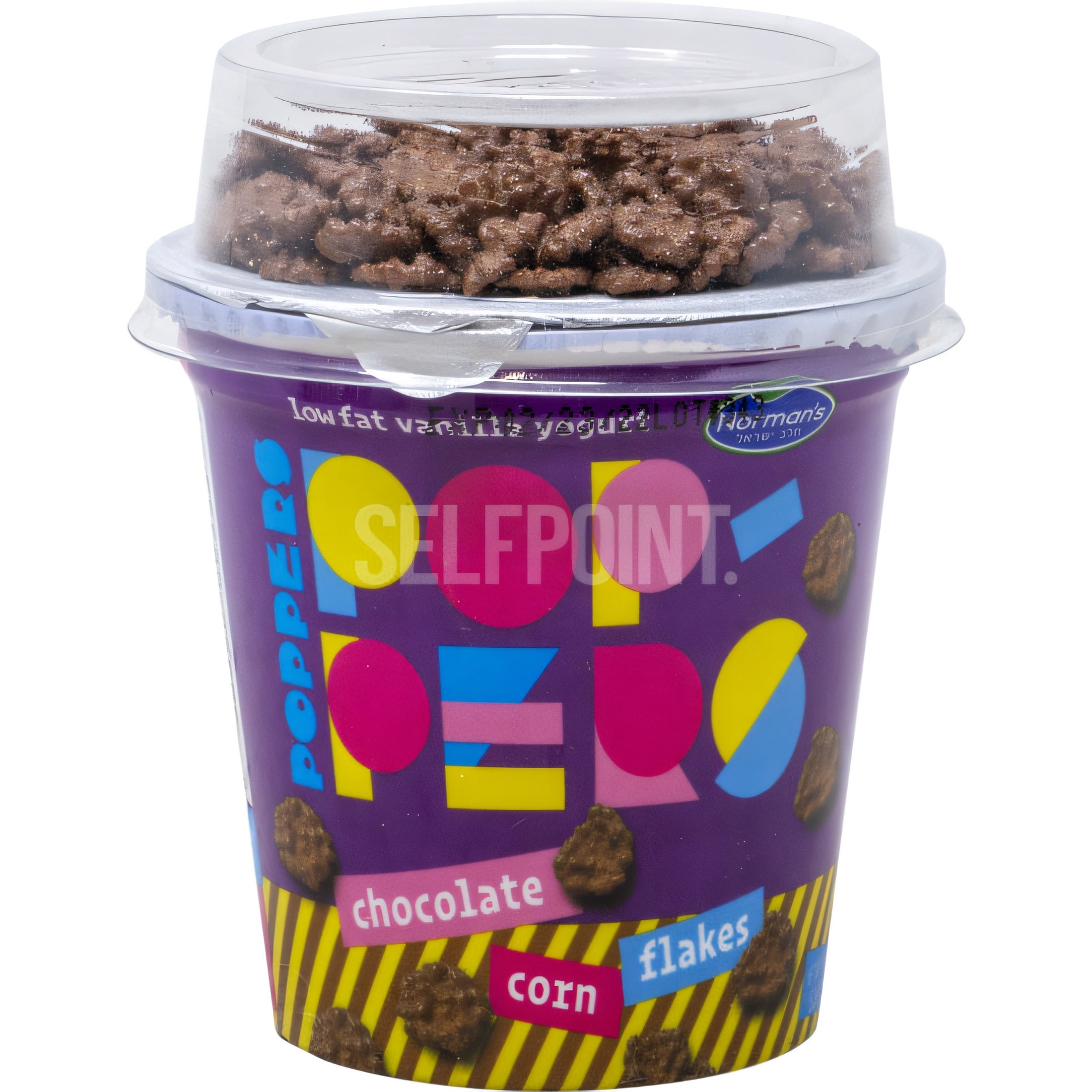 Norman's Low Fat Vanilla Yogurt with Chocolate Corn Flakes 5.3 oz ...