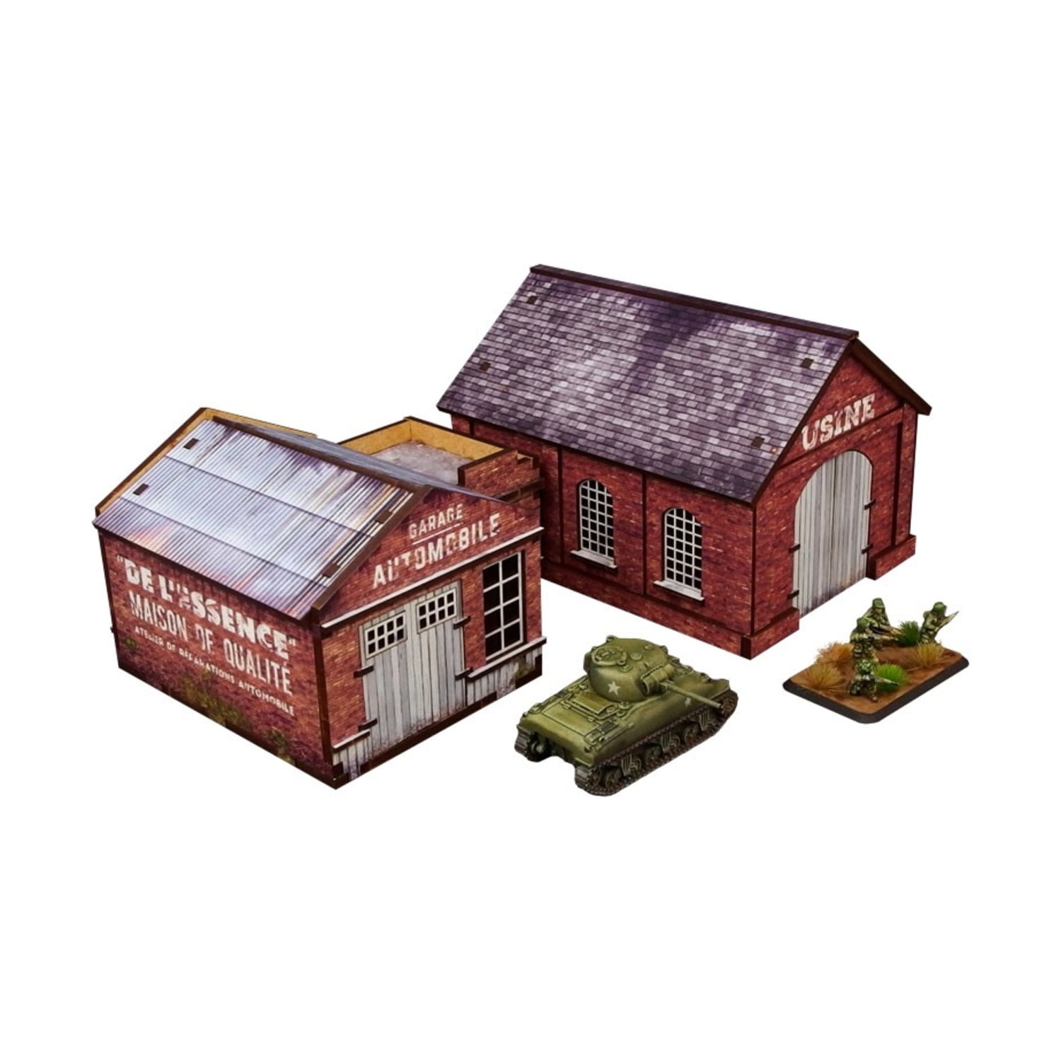 Micro Art Studio Normandy Garage & Factory (Pre-Painted) New - Walmart.com