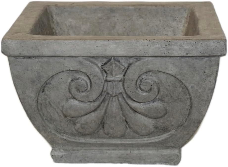 Normandy Jr Planter- 10" h x 13" Square- Pre-Aged - Walmart.com