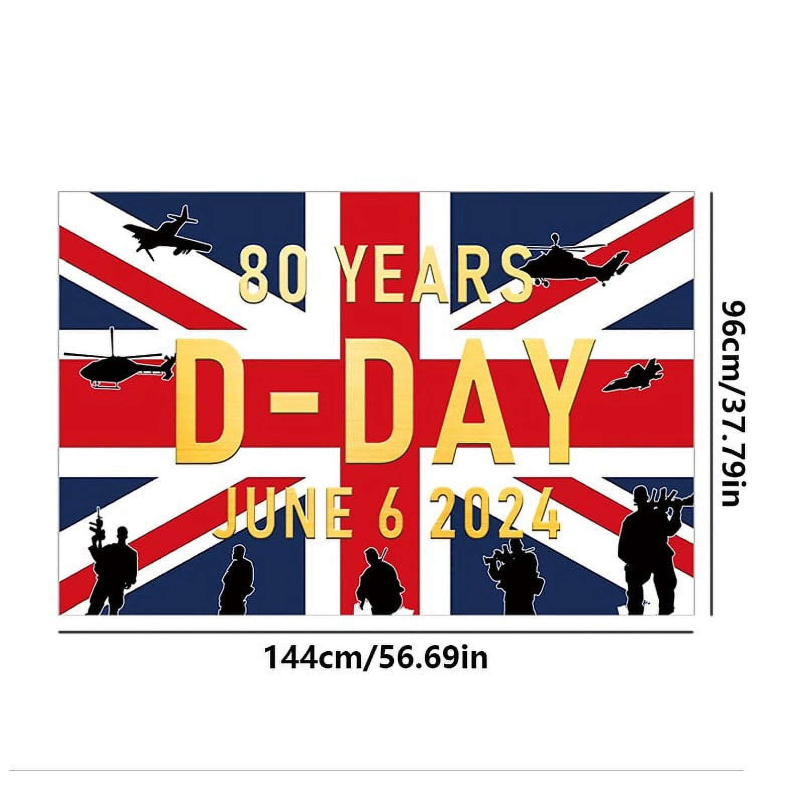 Normandy Landing 80th Anniversary Flag Decoration Normandy 4 British ...
