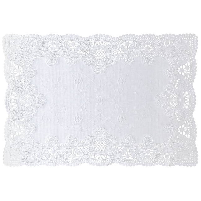 Normandy Rectangular Paper Lace Doily Placemats 200 Per Pack - Walmart.com