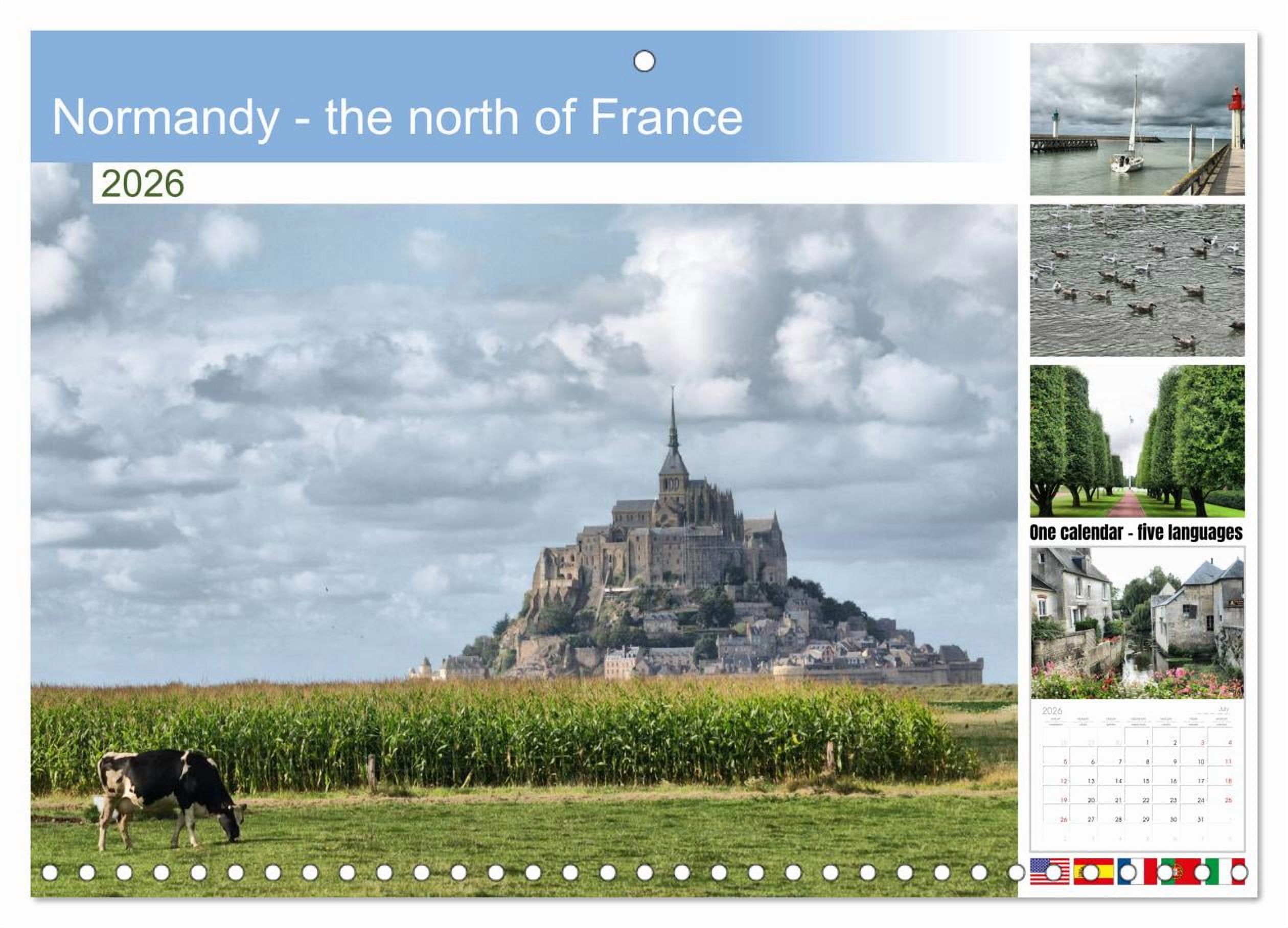 Normandy - the north of France (Monthly Wall Calendar 2026 11.7 x 16.5 ...