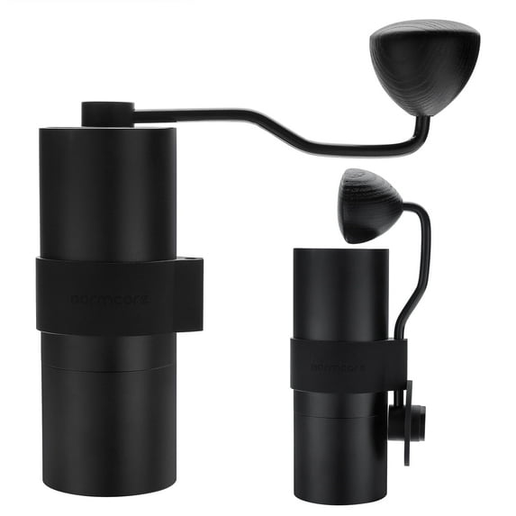 Normcore Manual Coffee Grinder V2, 49mm Titanium Flat Burr, Internal ...